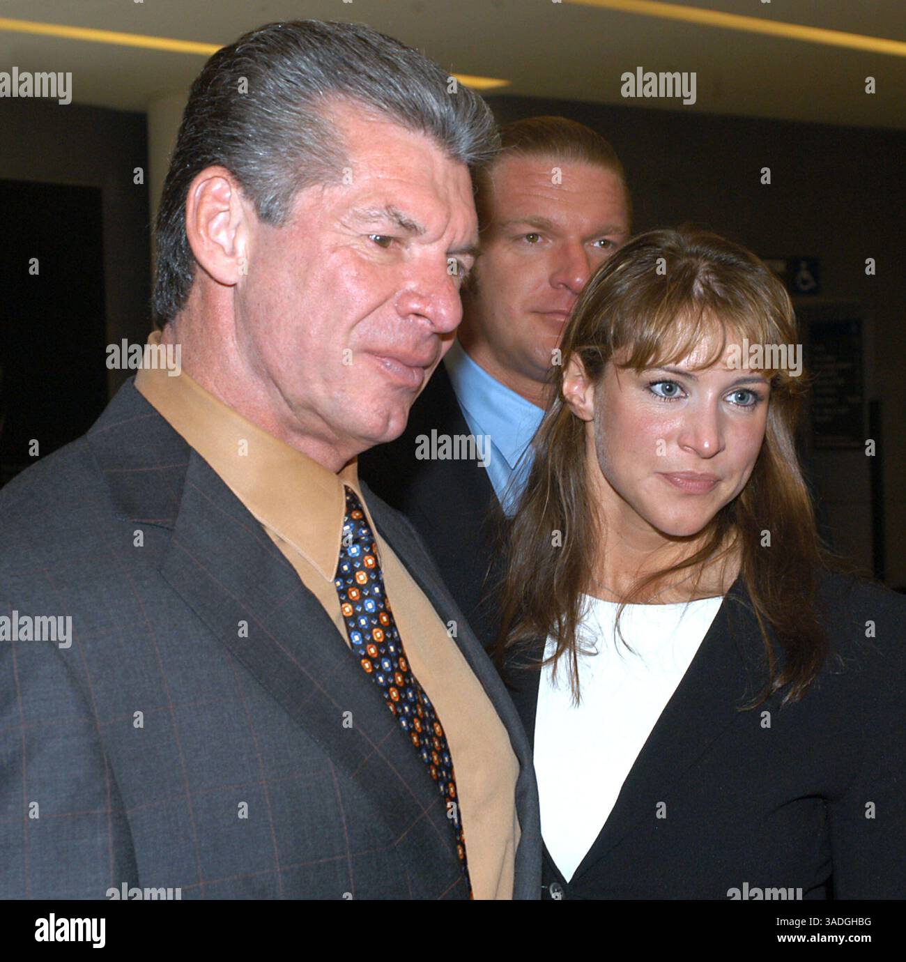 Wrestling promoter VINCE MCMAHON with his daughter STEPHANIE MCMAHON ...