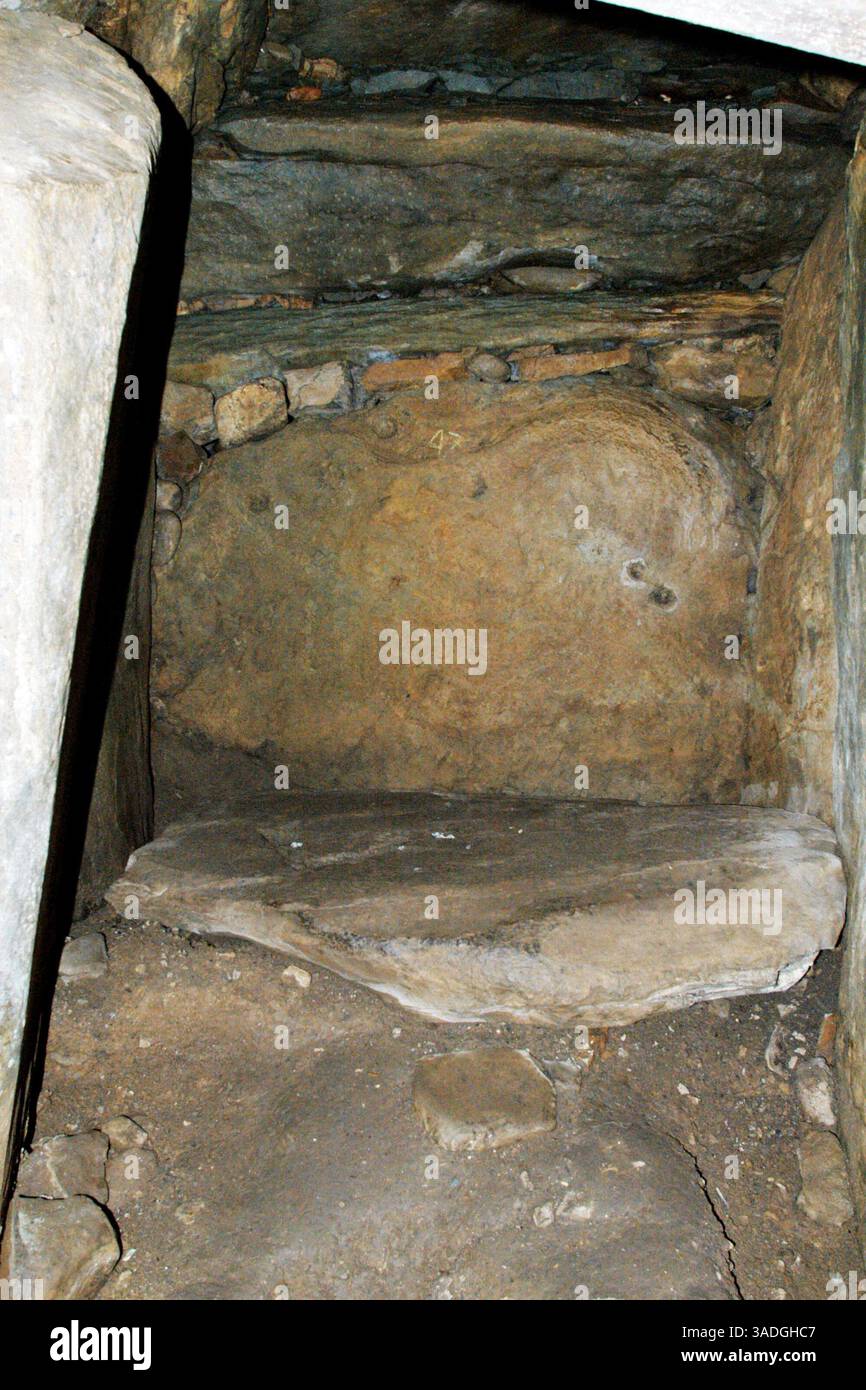 Sep 05, 2005; Knowth, Meath, IRELAND; The three greatest passage mounds ...