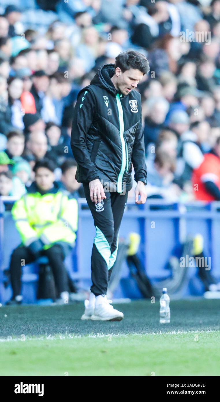 Sheffield, UK. 05th Apr, 2025. Danny Rohl Sheffield Wednesday Manager ...