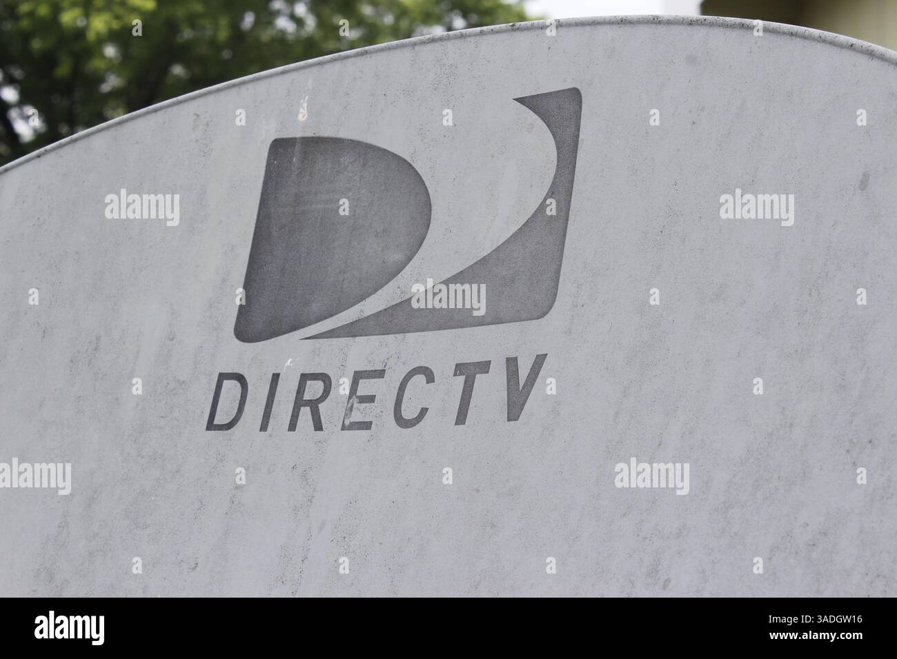 DIRECTV satellite dish shot closeup outdoor Stock Photo - Alamy