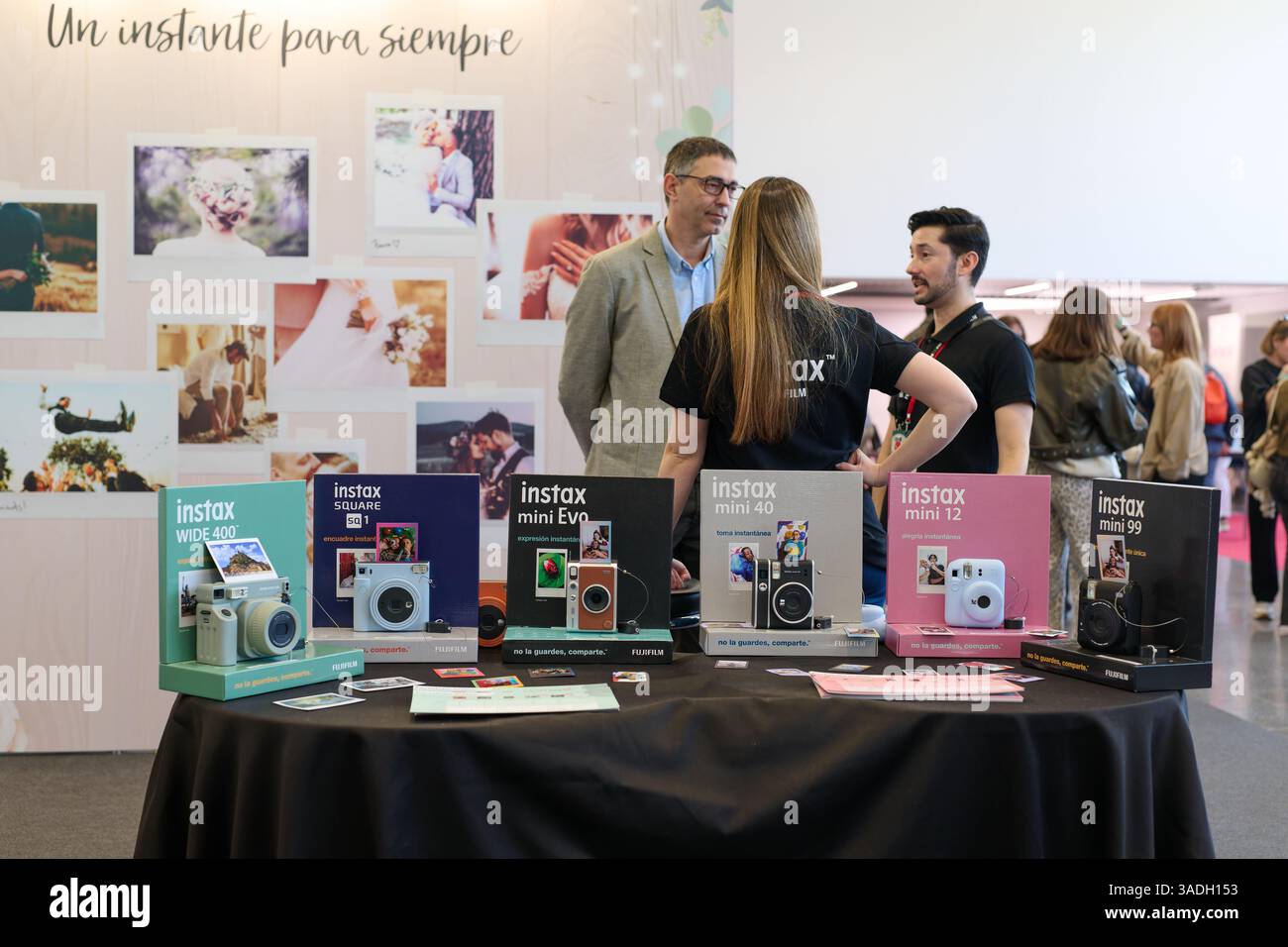 03.05.2025 Barcelona, Spain, Fujifilm stand showing all the instax ...