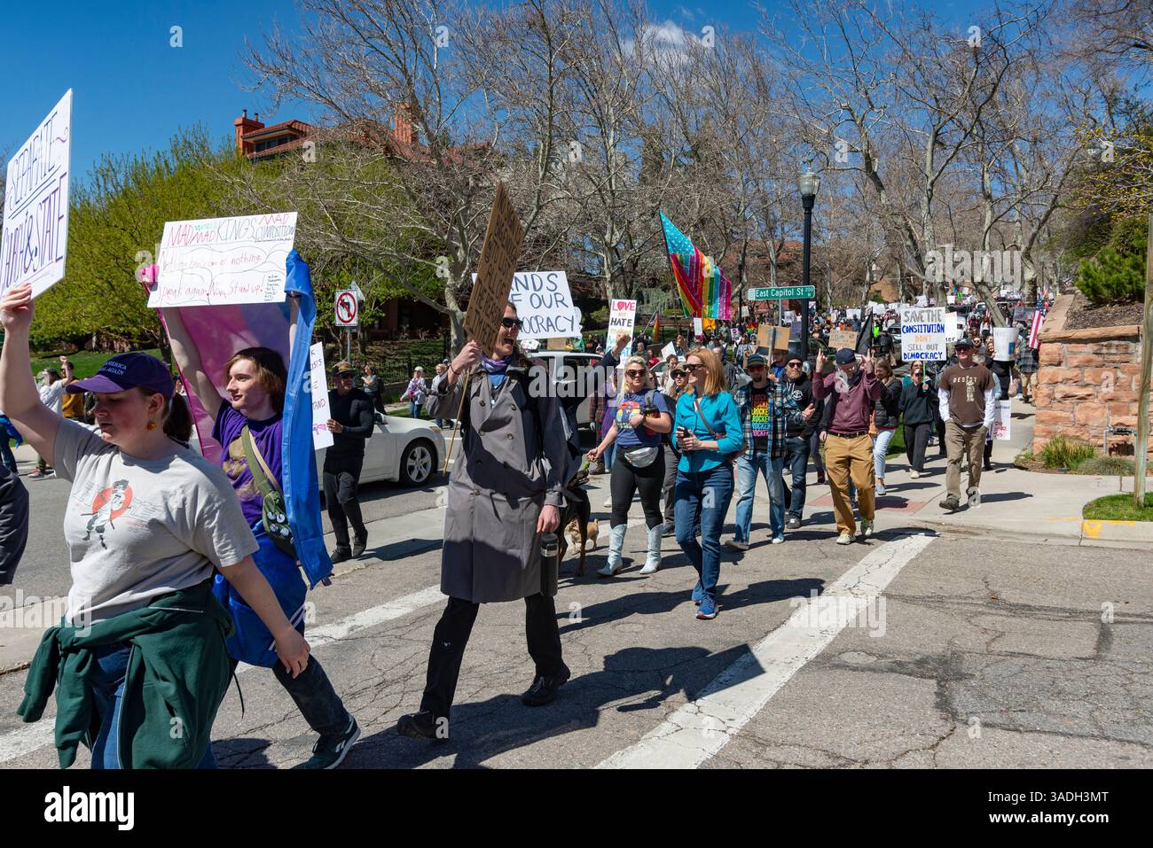 Salt Lake City, Utah - April 5, 2025: Hands Off Political Rally at Utah ...