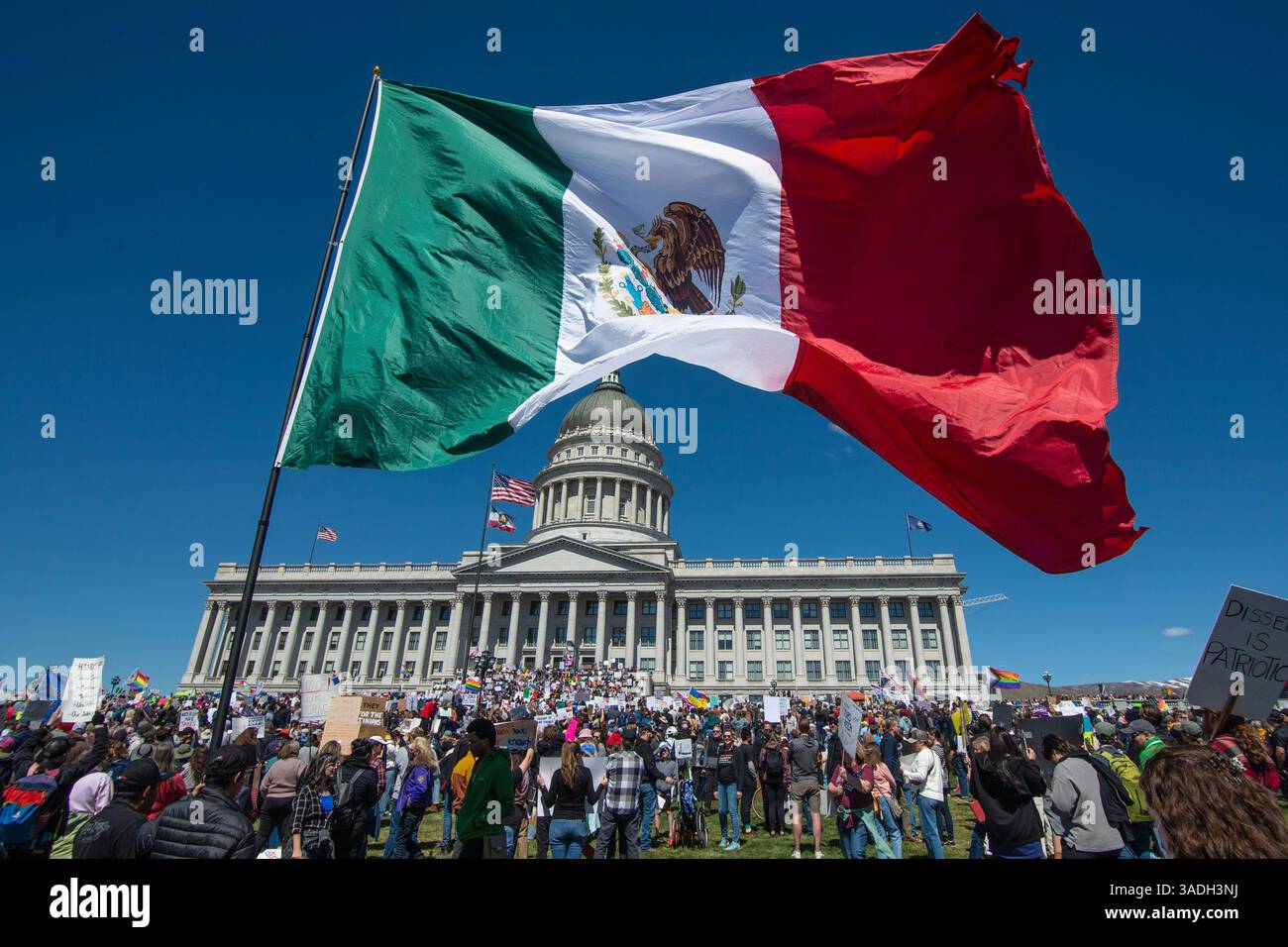 Salt Lake City, Utah - April 5, 2025: Hands Off Political Rally at Utah ...