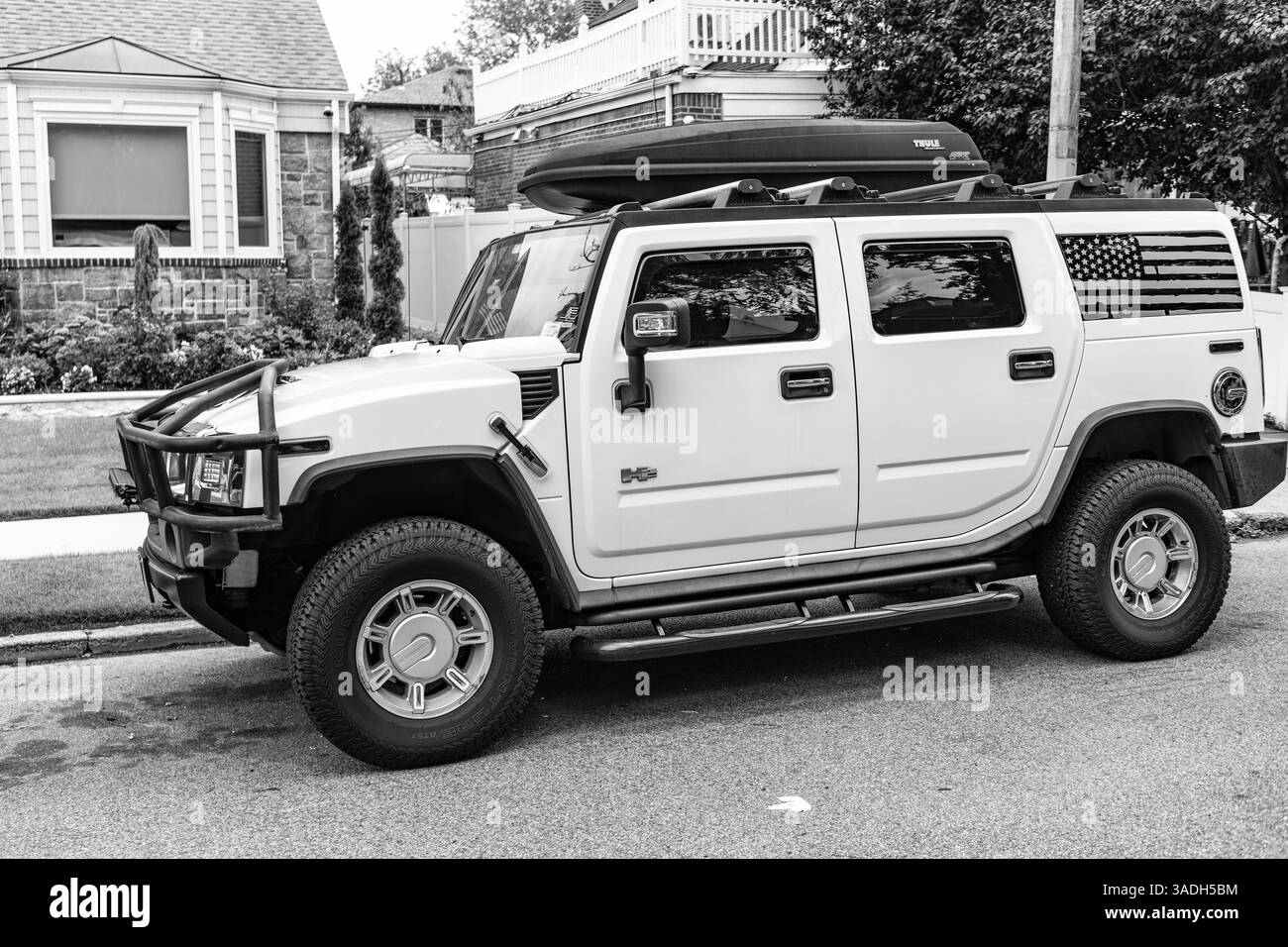 New York City, USA - August 26, 2023: 2003 Hummer H2 General Motors SUV ...