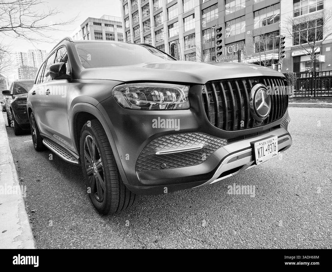 New York City, USA - March 11, 2024: Mercedes Benz GL or GLS car luxury ...