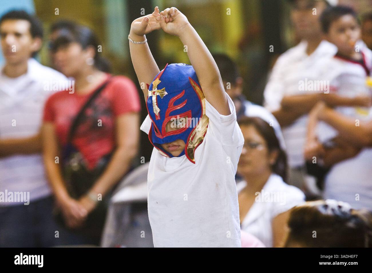Jul 13, 2008 - Phoenix, Arizona, USA - Children wearing Lucha Libre ...