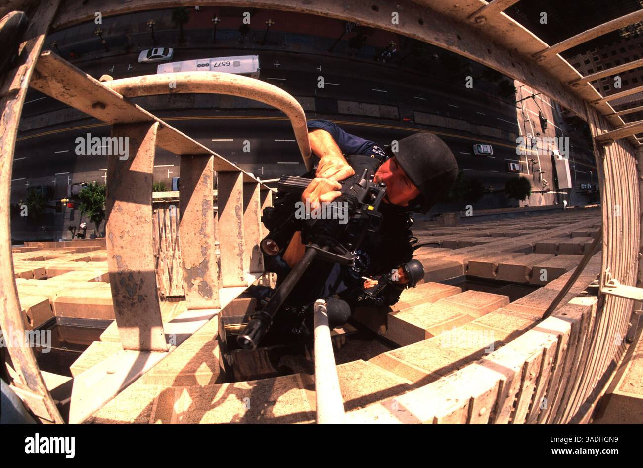Mar 15, 1999; Los Angeles, CA, USA; The Los Angeles S.W.A.T. team is ...