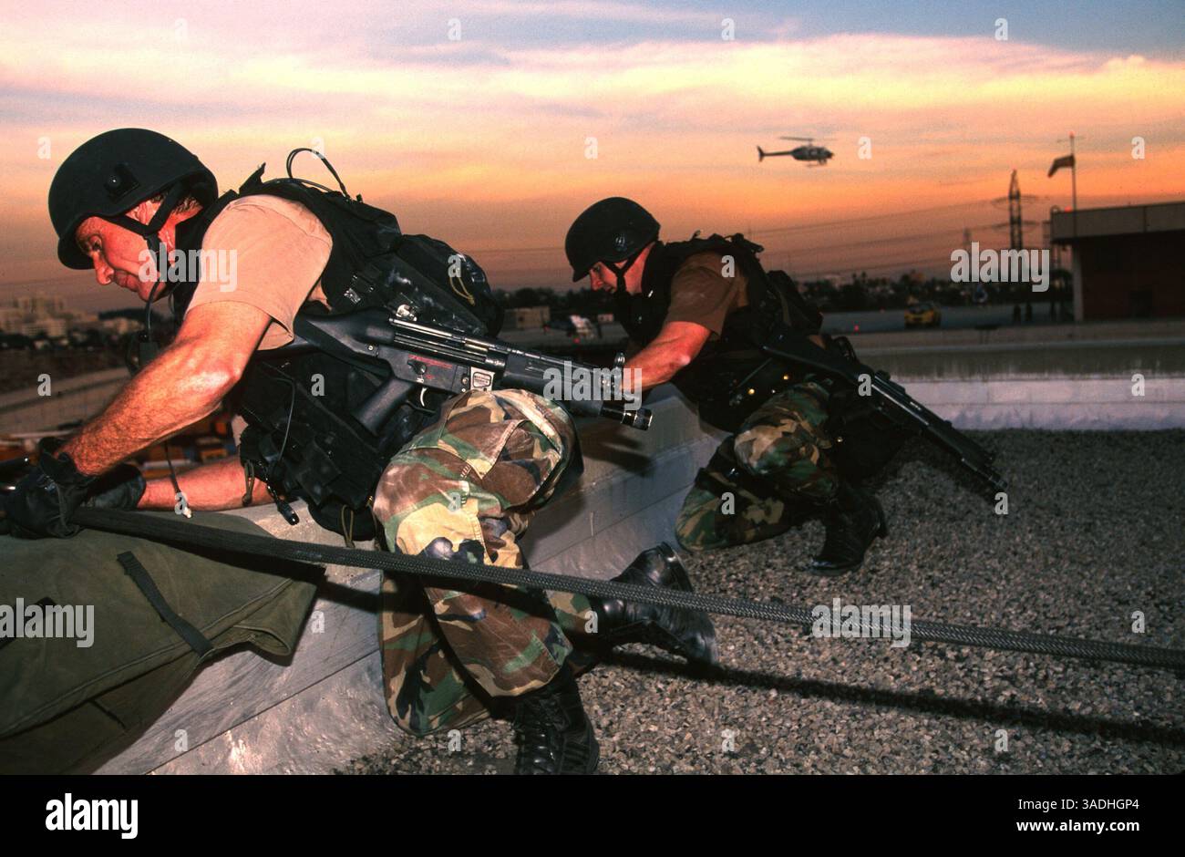 Mar 15, 1999; Los Angeles, CA, USA; The Los Angeles S.W.A.T. team is ...