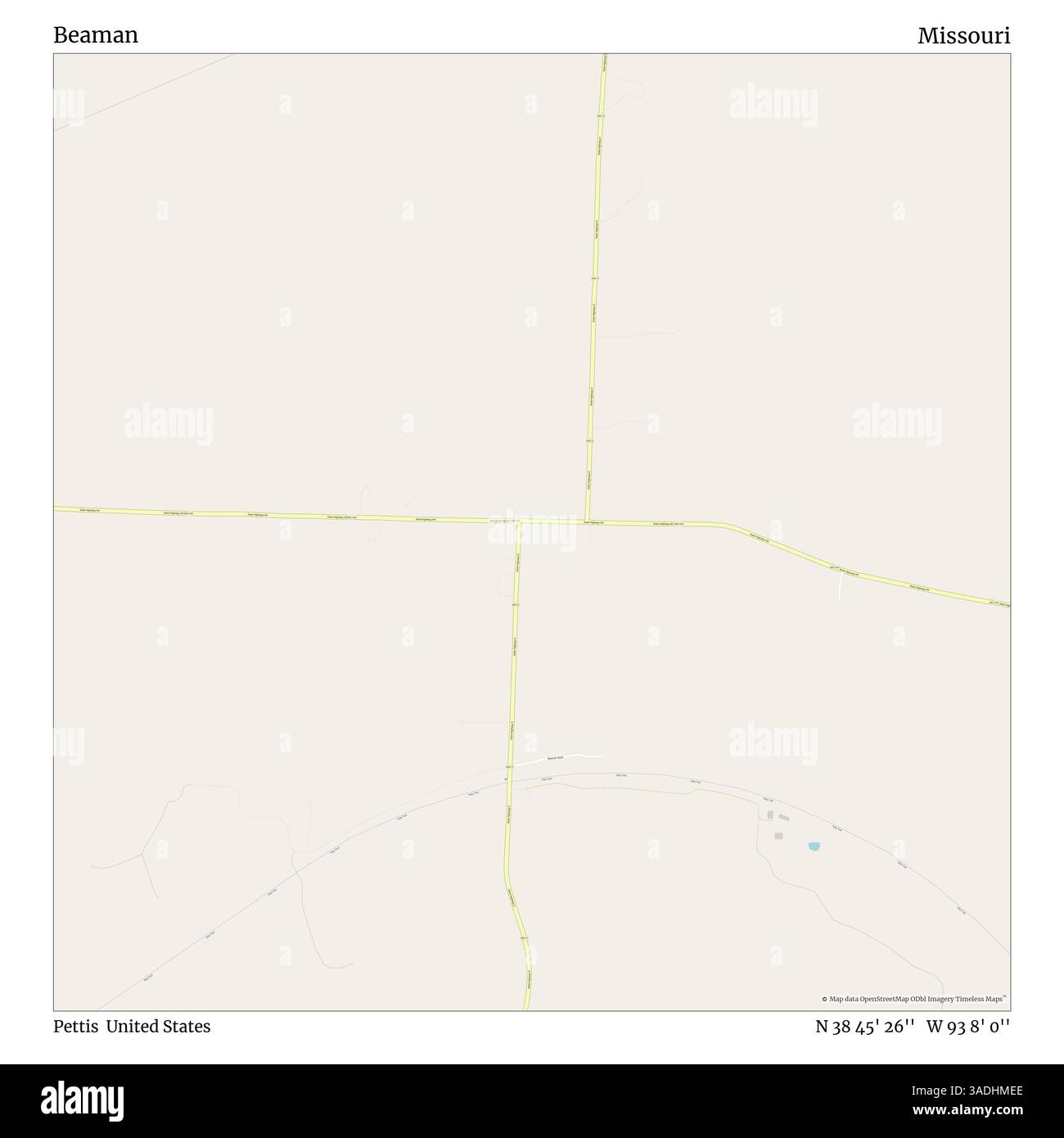 Beaman, Pettis, United States, Missouri, N 38 45' 26'', W 93 8' 0 ...