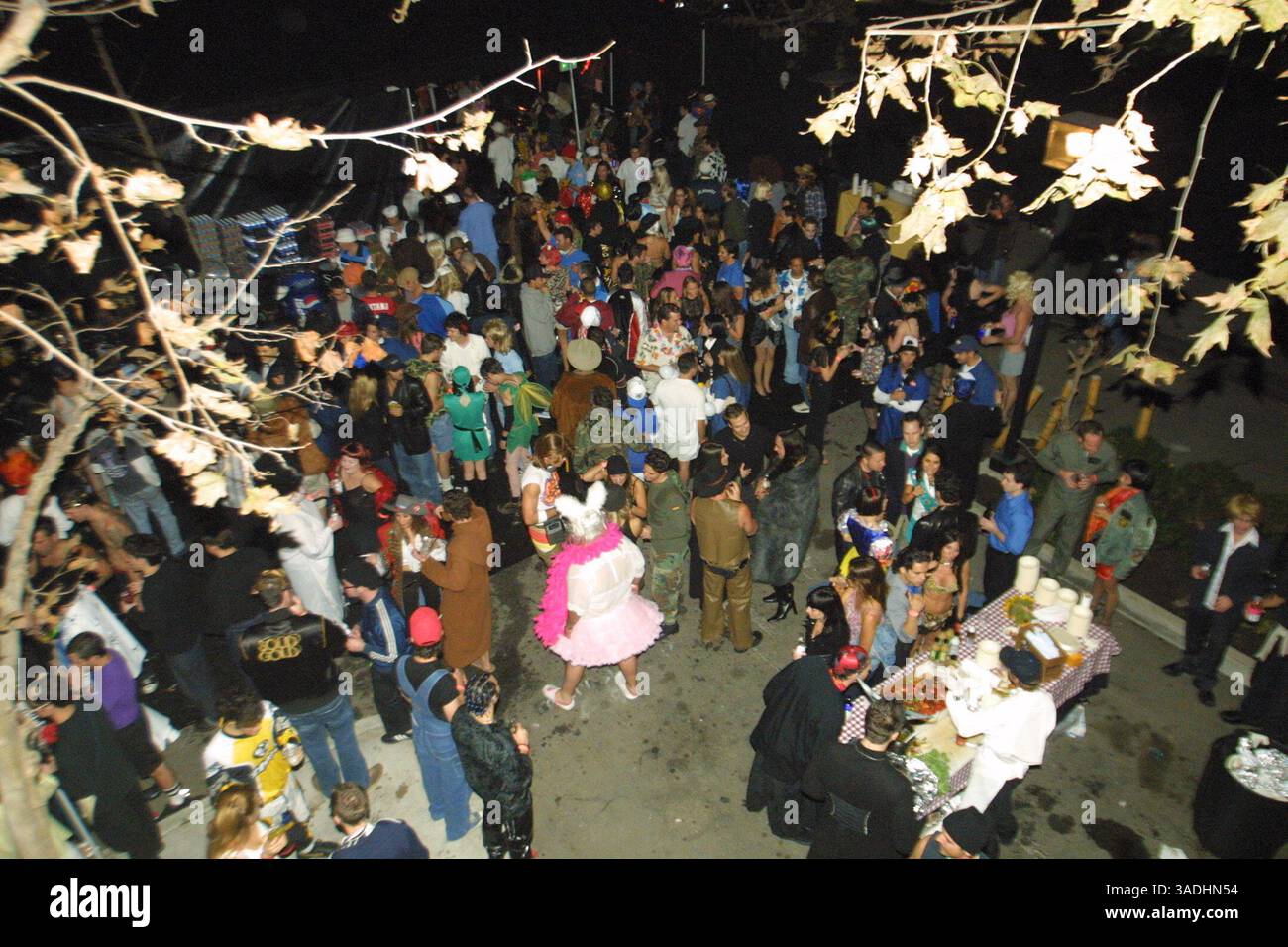Oct 31, 2002; Los Angeles, CA, USA; Party-goers at the Halloween party ...