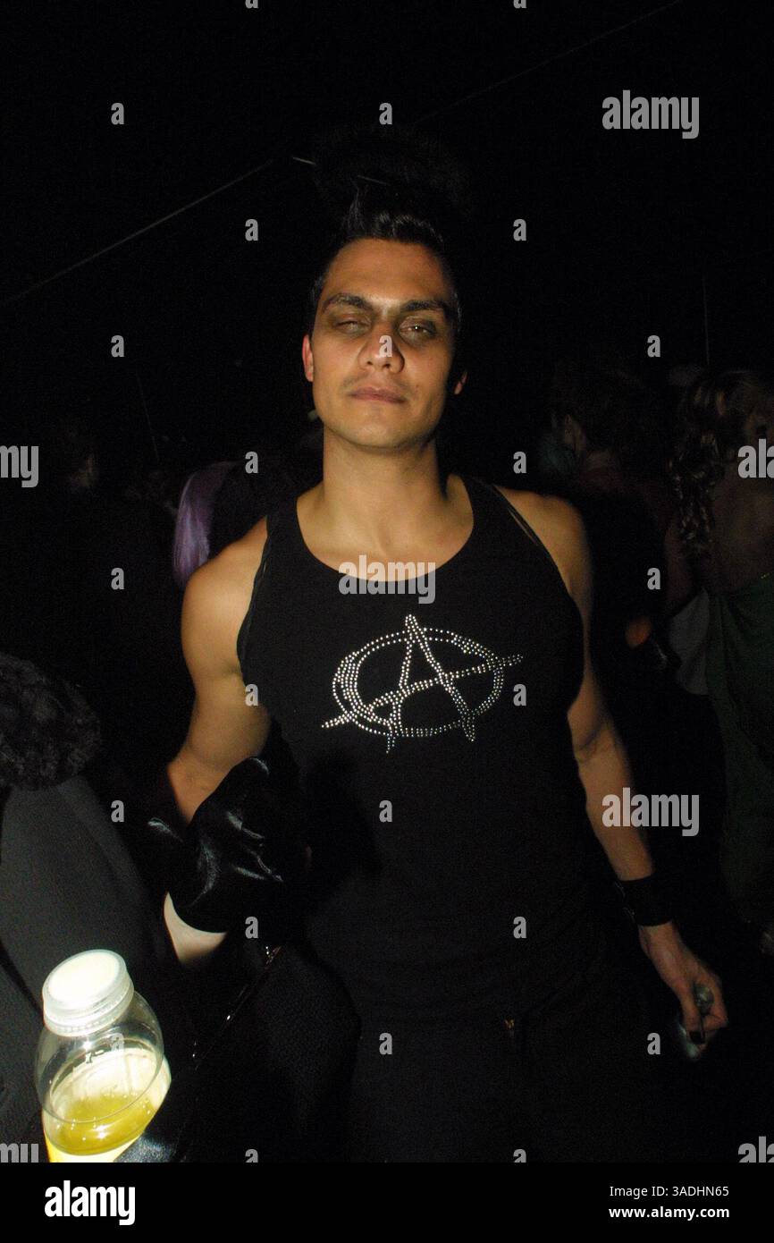 Oct 31, 2002; Los Angeles, CA, USA; Party-goer at the Halloween party ...