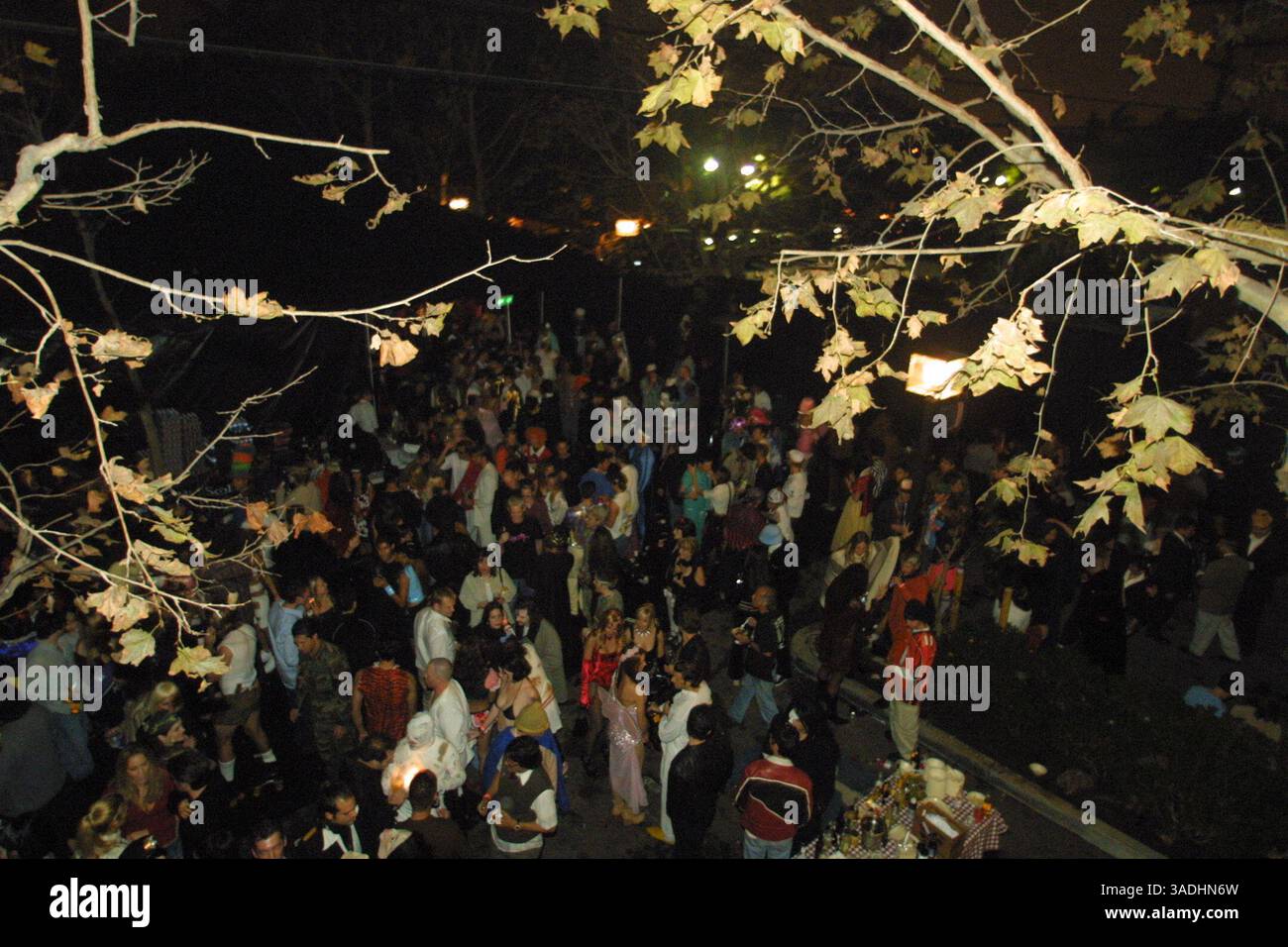 Oct 31, 2002; Los Angeles, CA, USA; Party-goers at the Halloween party ...