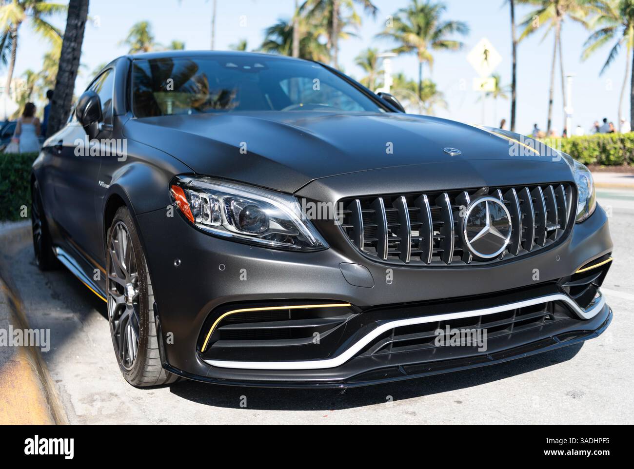 Miami, Florida, USA - December 06, 2024: Mercedes Benz C 2023 car ...