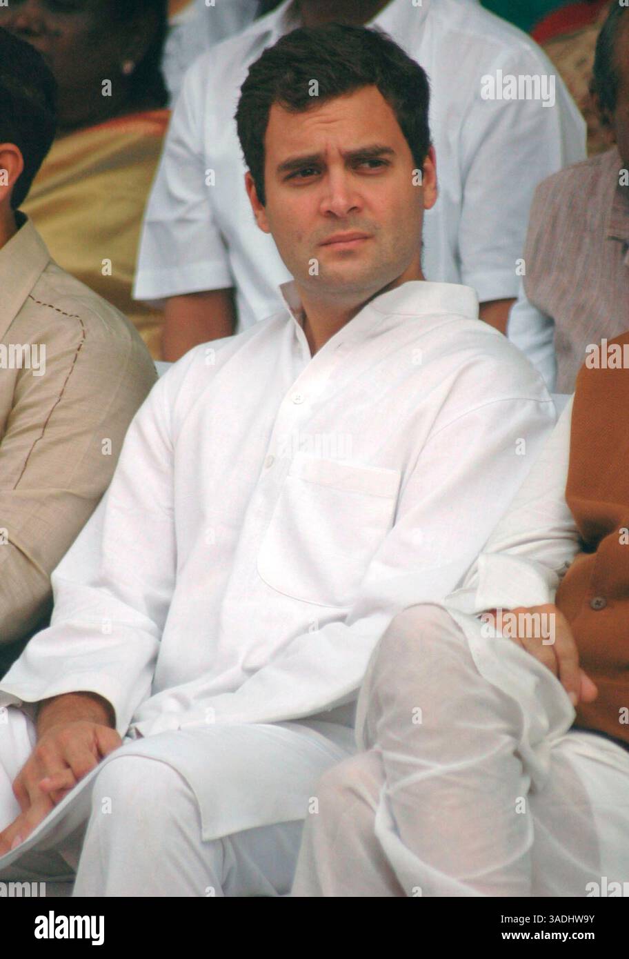Aug 26, 2004; New Delhi, INDIA; RAHUL GANDHI, son of Sonia Gandhi ...