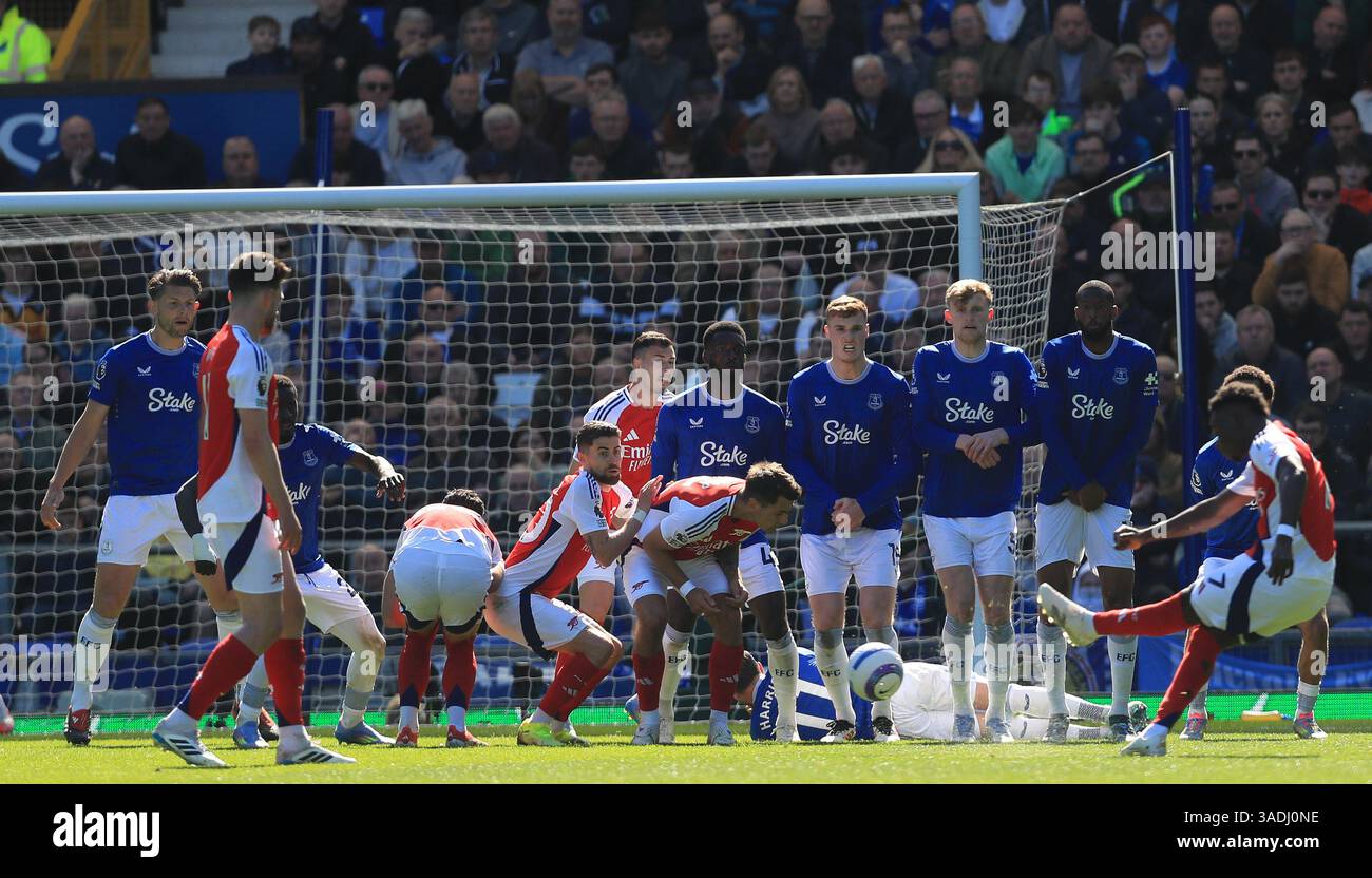 5th April 2025; Goodison Park, Liverpool, England; Premier League ...