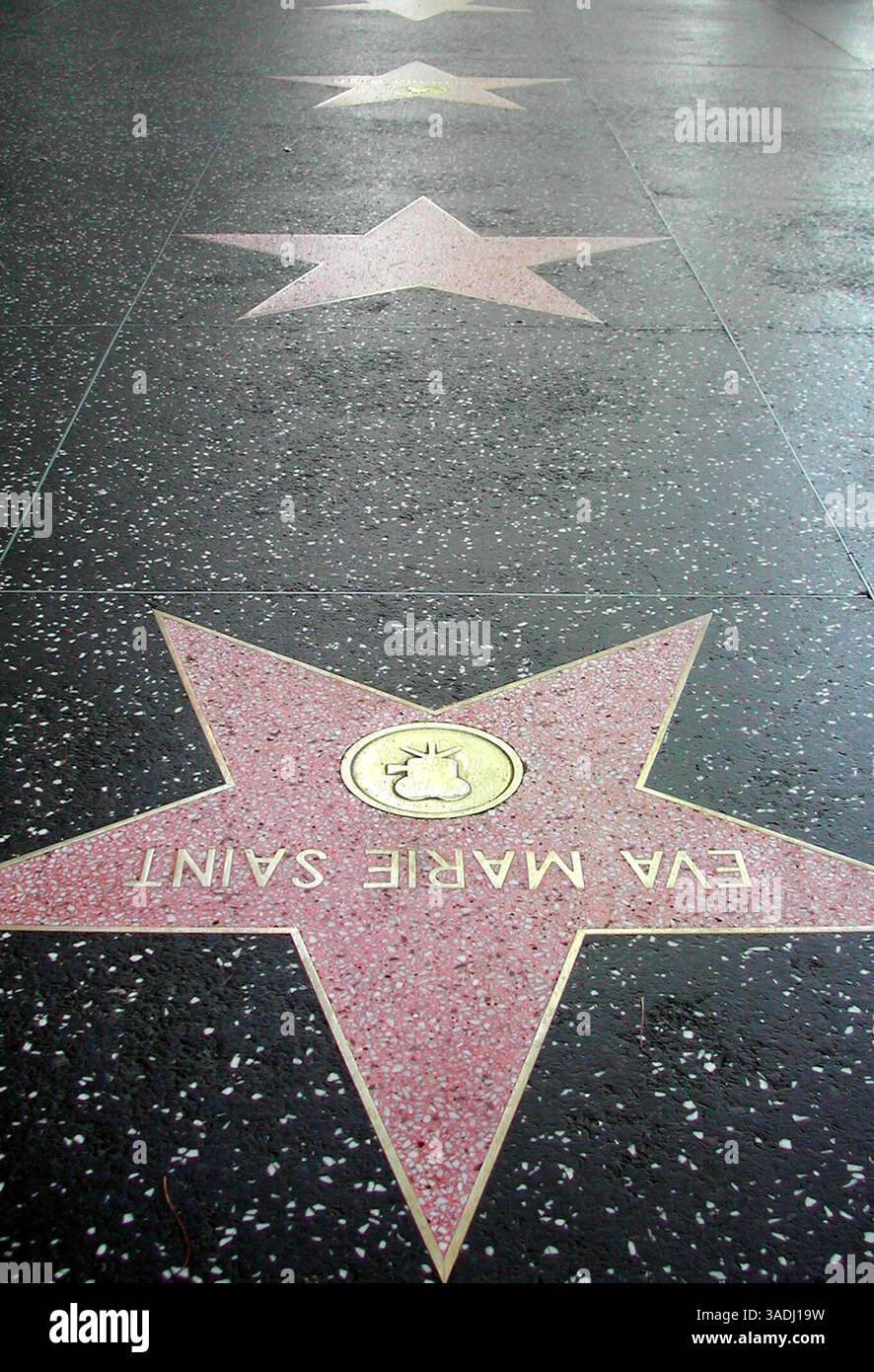 Mar 30, 2004; Los Angeles, CA, USA; The Hollywood Walk of Fame - These ...