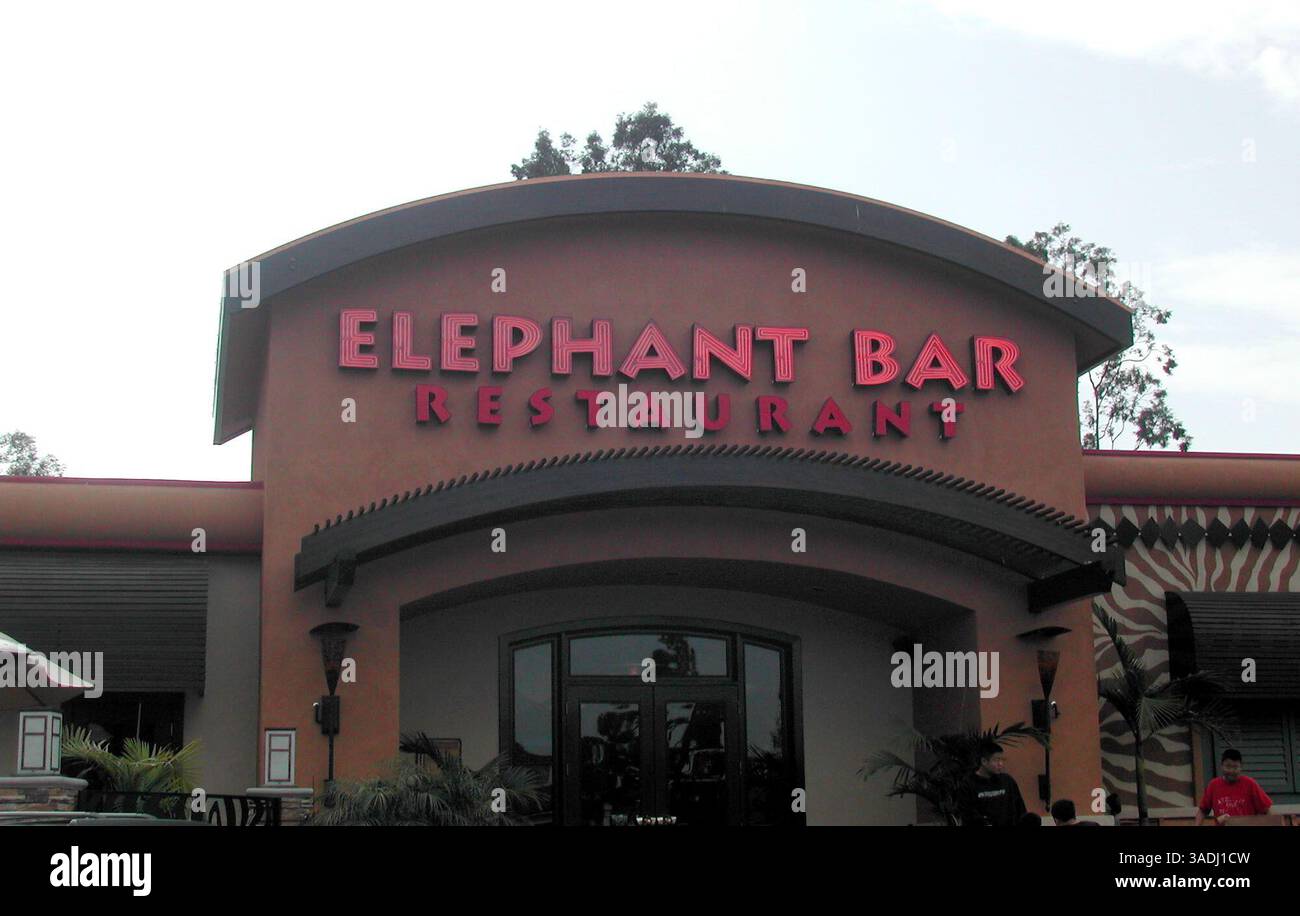 Apr 03, 2004; Los Angeles, CA, USA; The Elephant Bar restaurant. Chain ...