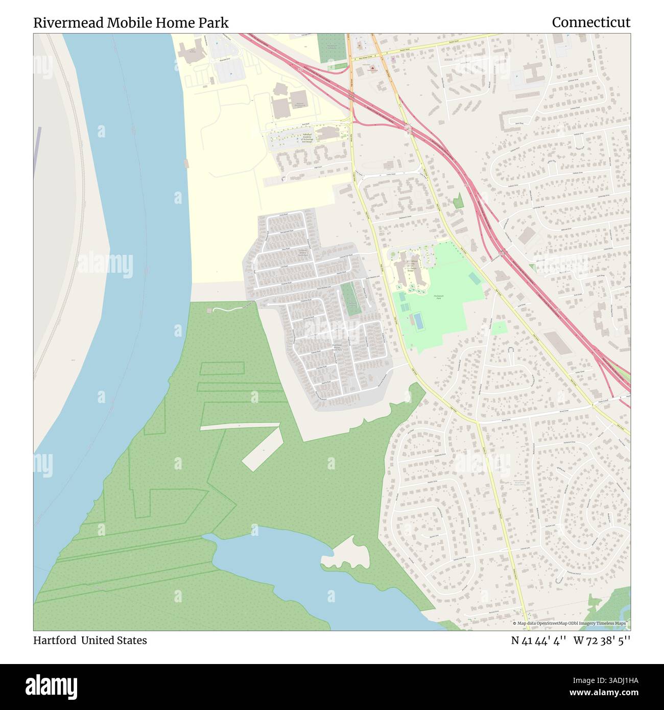 Rivermead Mobile Home Park, Hartford, United States, Connecticut, N 41 ...