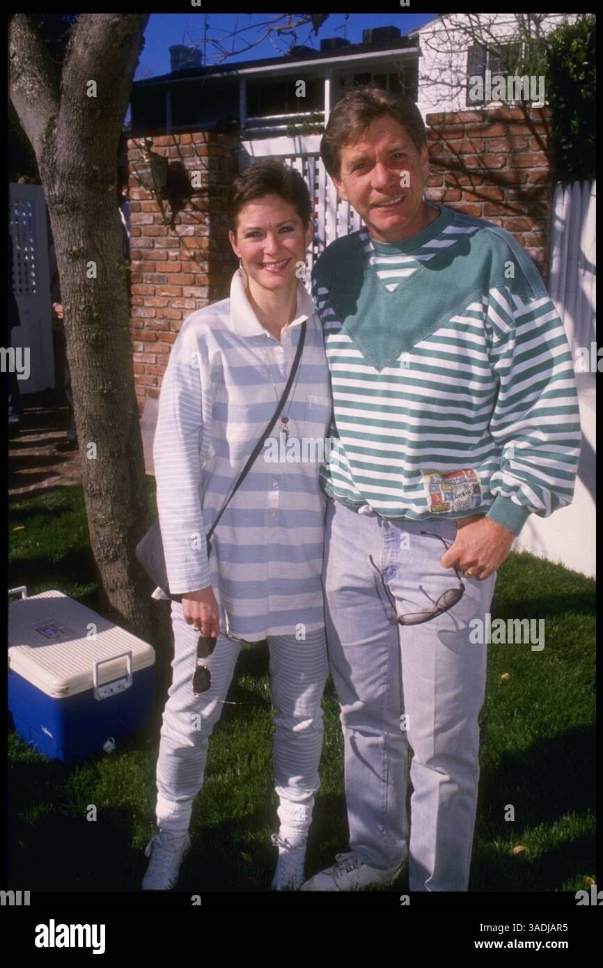 DEE WALLACE STONE and husband CHRISTOPHER STONE are shown in an undated ...