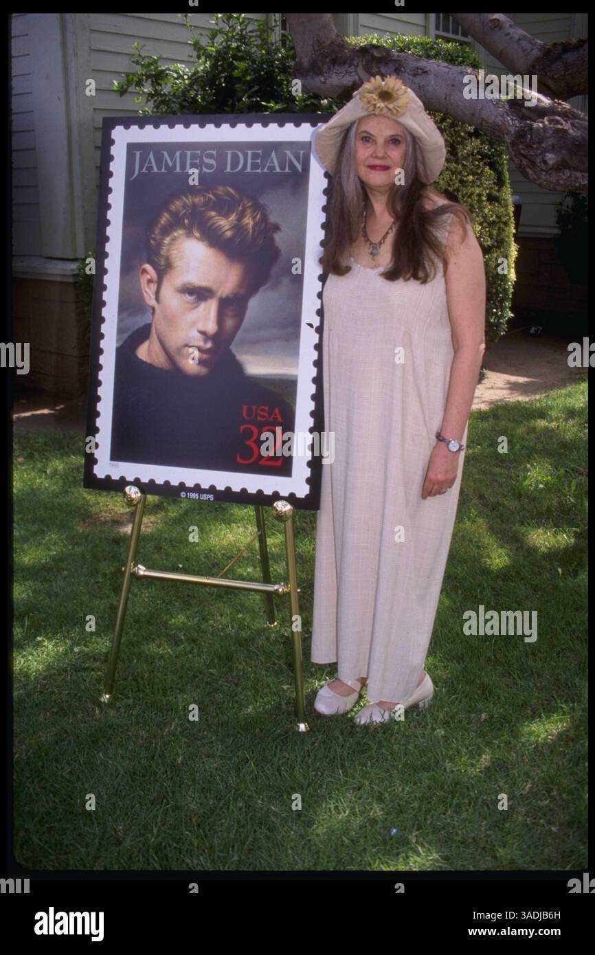 LOIS SMITH attends the James Dean Stamp Ceremony displaying the replica ...