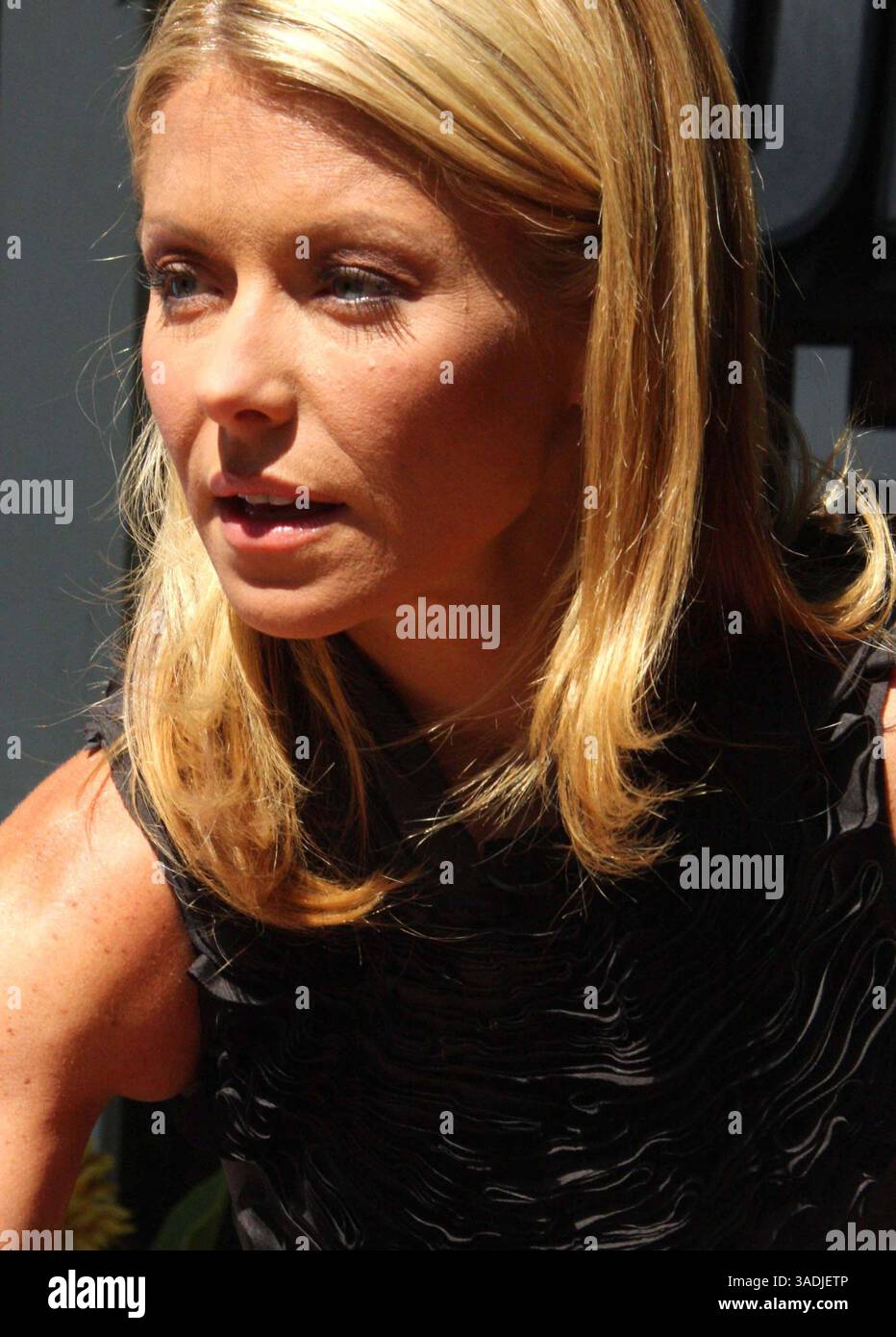 KELLY RIPA filming ''Live's Ultimate Hometown Grill Off'' segment ...