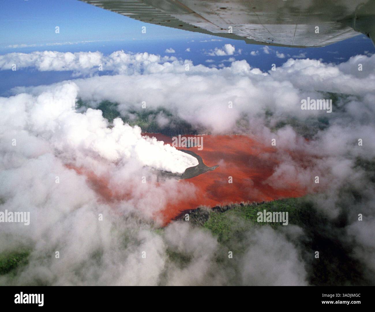 Jun 03, 1996; Ambae Island, Penama, VANUATU; The Voui lake after May ...