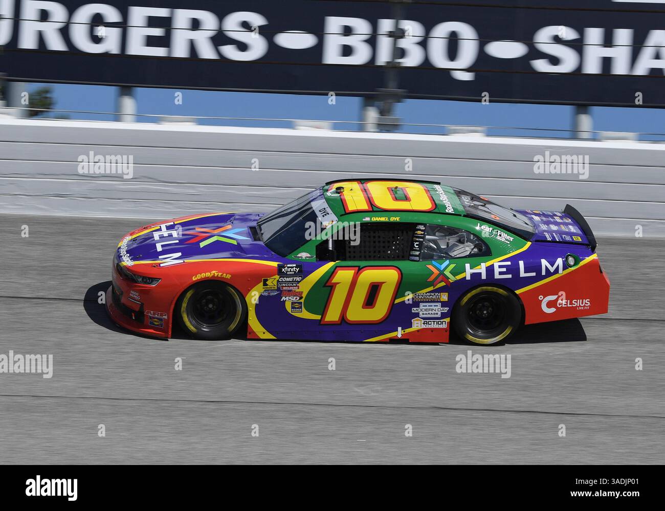 DARLINGTON, SC - APRIL 05: Daniel Dye (#10 Kaulig Racing HELM Chevrolet ...
