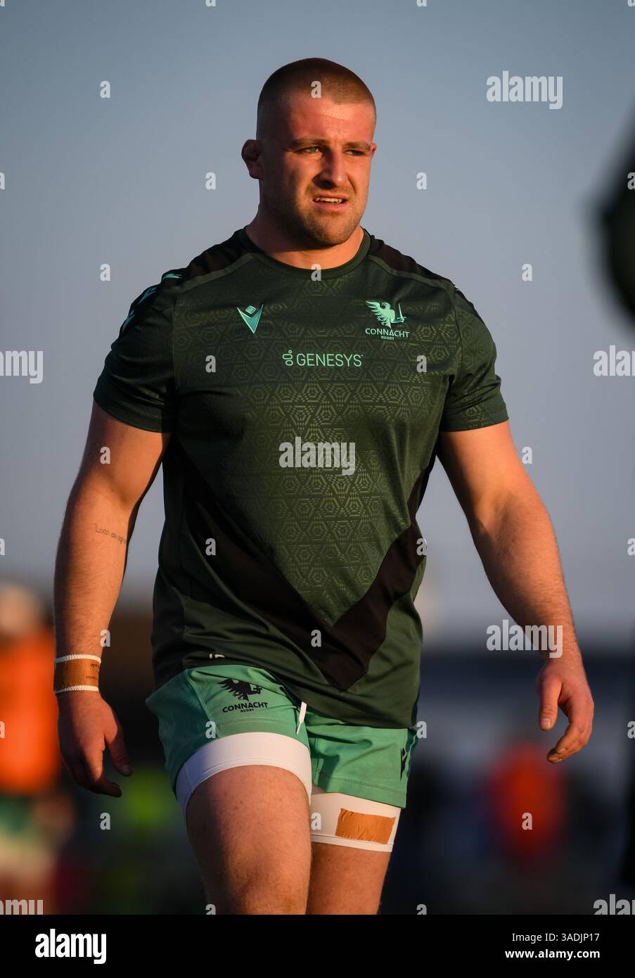 Galway, Ireland. 5th April, 2025. Connacht's Jordan Duggan the EPCR ...
