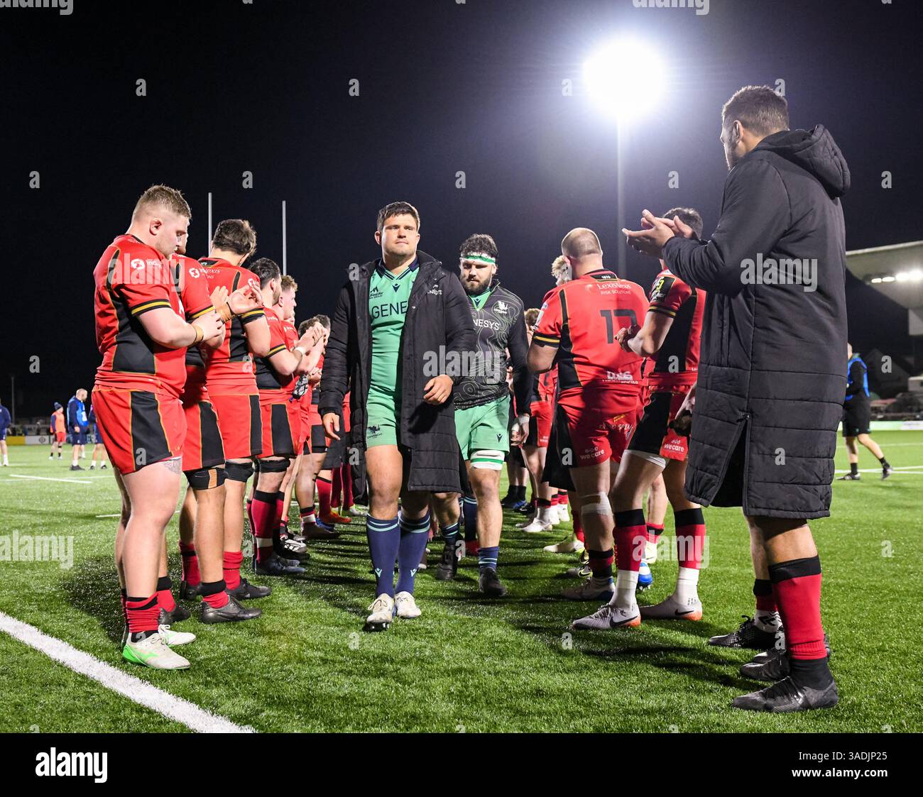 Galway, Ireland. 5th April, 2025. Connacht's Dave Heffernan and the ...