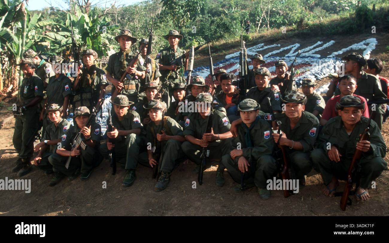 Jan 31, 2004; Wah Lay Khee, Karen State, Burma; Members of the Karen ...