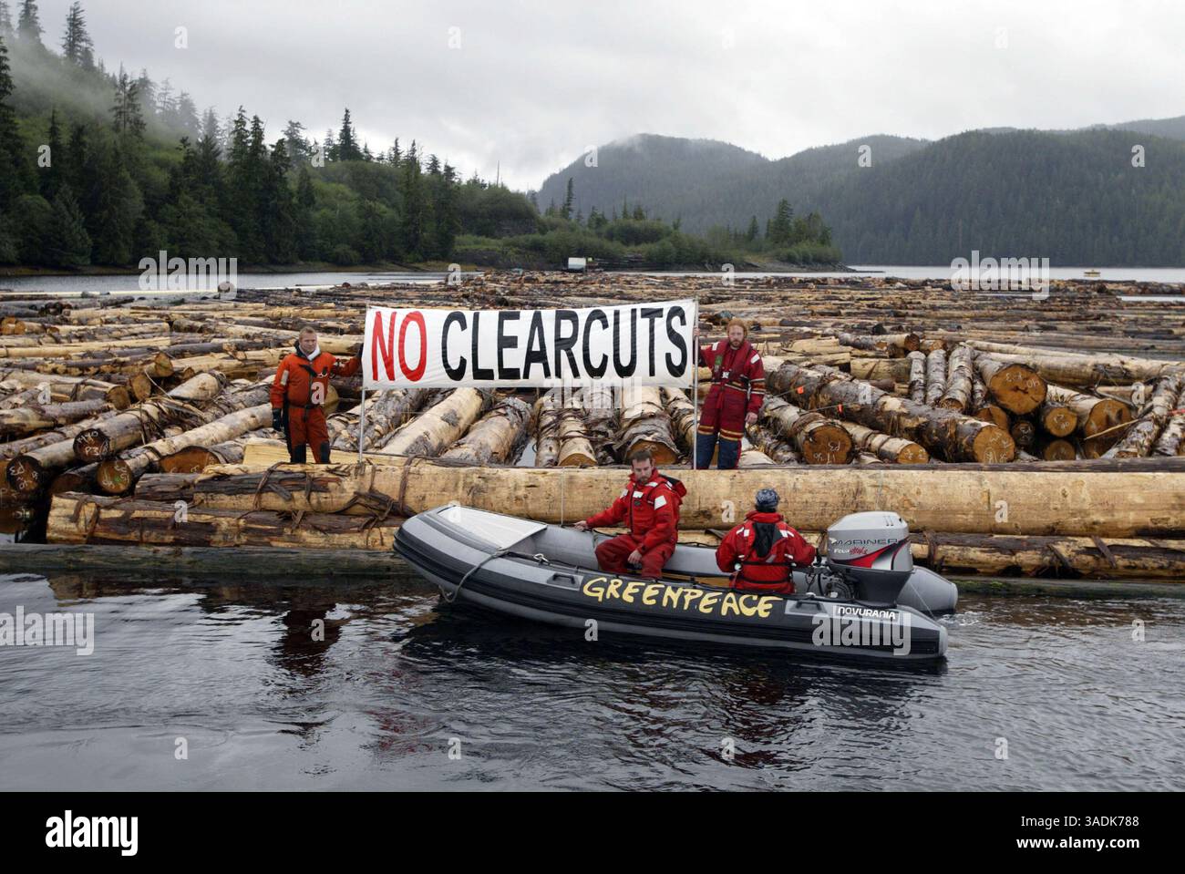 Sep 10, 2004; Tongass National Park, AK, USA; Logging in Tongass ...