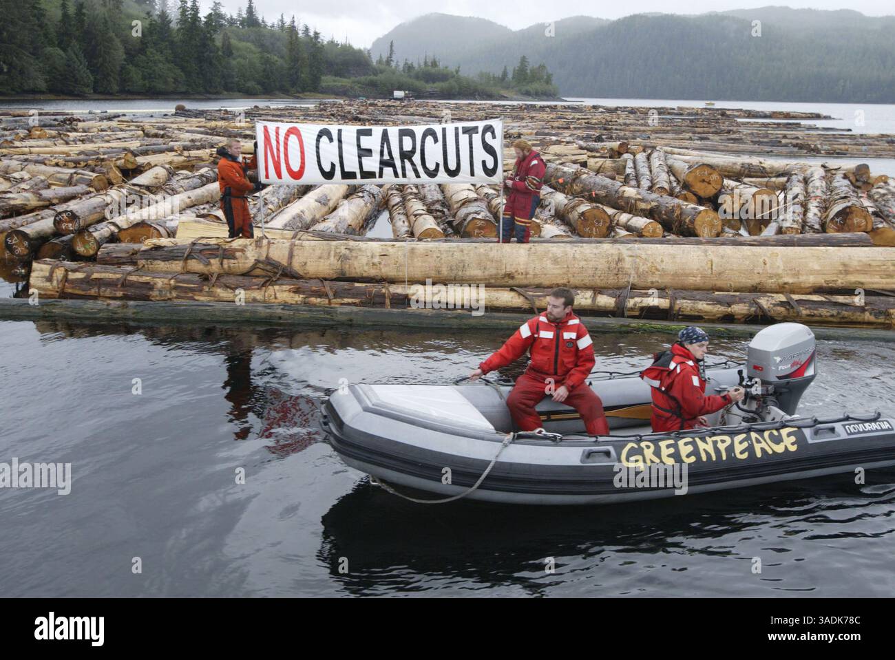 Sep 10, 2004; Tongass National Park, AK, USA; Logging in Tongass ...