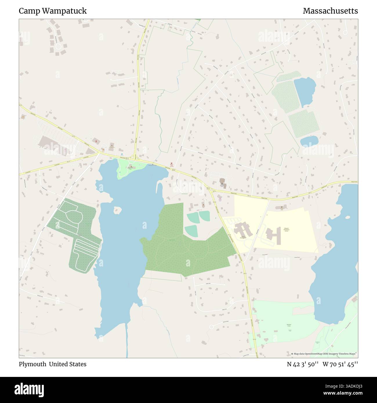 Camp Wampatuck, Plymouth, United States, Massachusetts, N 42 3' 50'', W ...