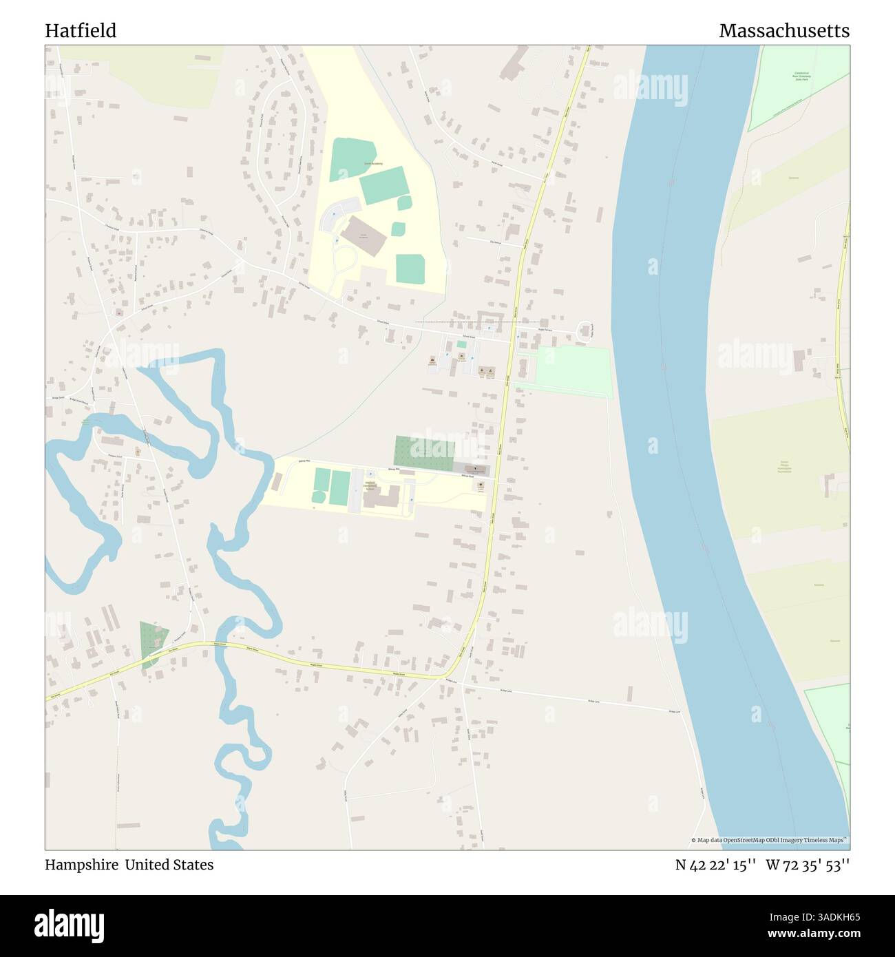 Hatfield, Hampshire, United States, Massachusetts, N 42 22' 15'', W 72 ...