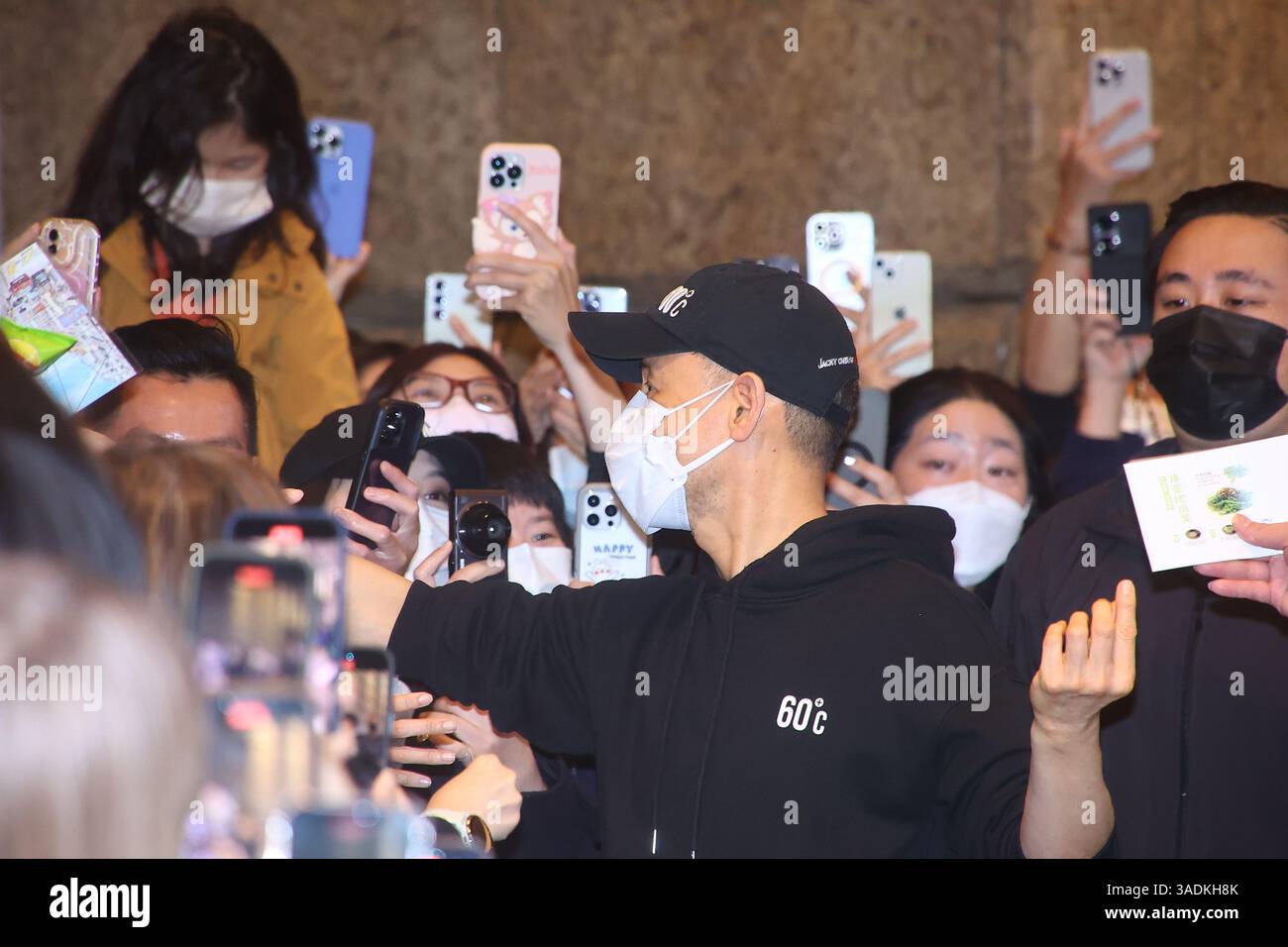 TAIPEI, CHINA - APRIL 5, 2025 - Chinese Hong Kong singer Jacky Cheung ...