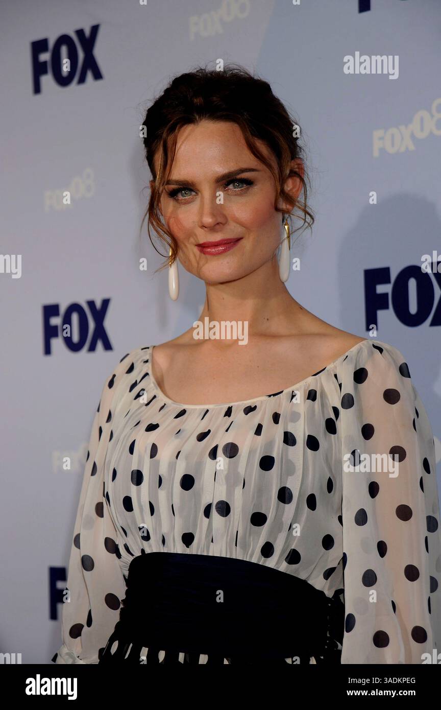 May 15, 2008. New York City .Actress Emily Deschanel attends the Fox ...