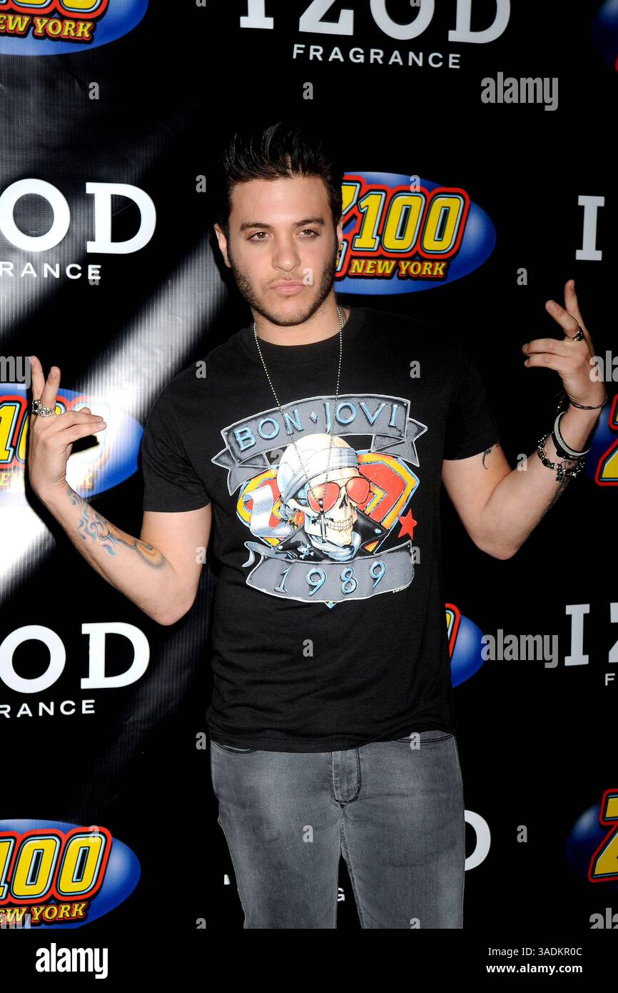 May 17, 2008. East Rutherford, NJ Singer Ferras poses at the Z100 ...