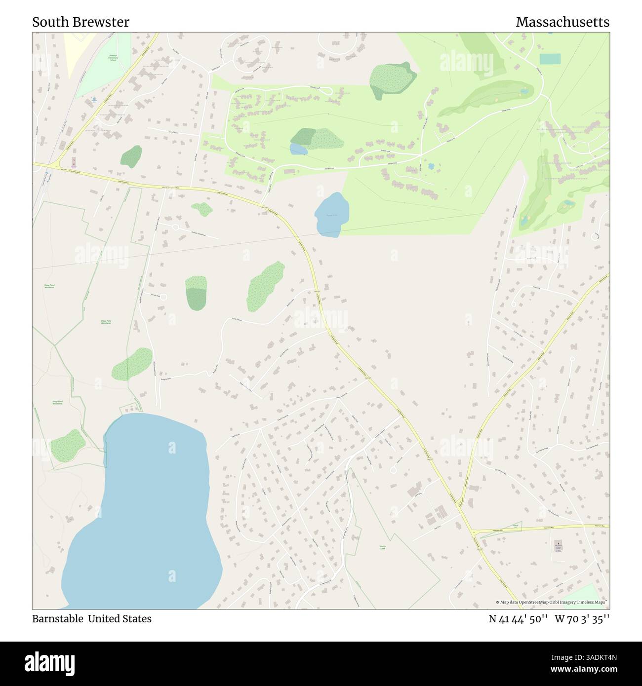 South Brewster, Barnstable, United States, Massachusetts, N 41 44' 50 ...