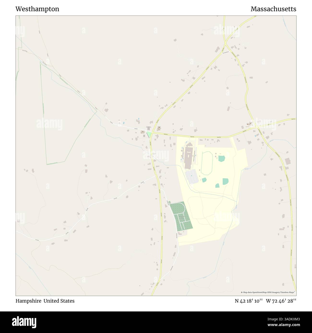 Westhampton, Hampshire, United States, Massachusetts, N 42 18' 10'', W ...