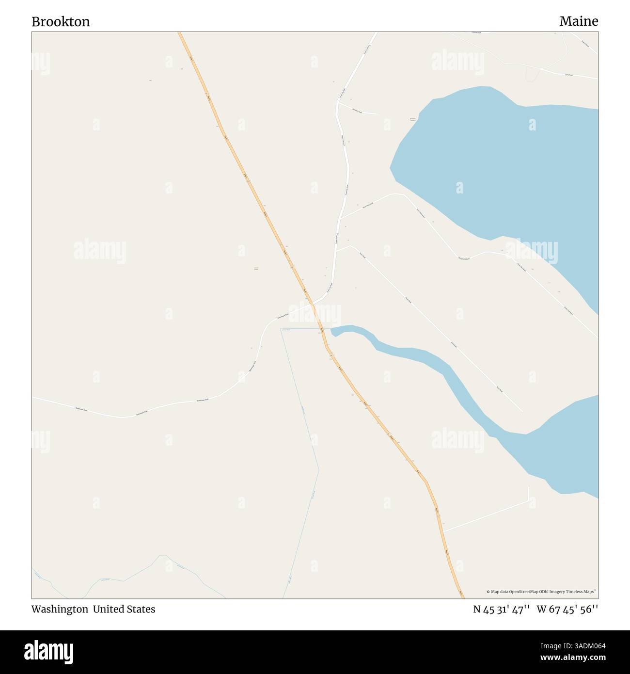 Brookton, Washington, United States, Maine, N 45 31' 47'', W 67 45' 56 ...