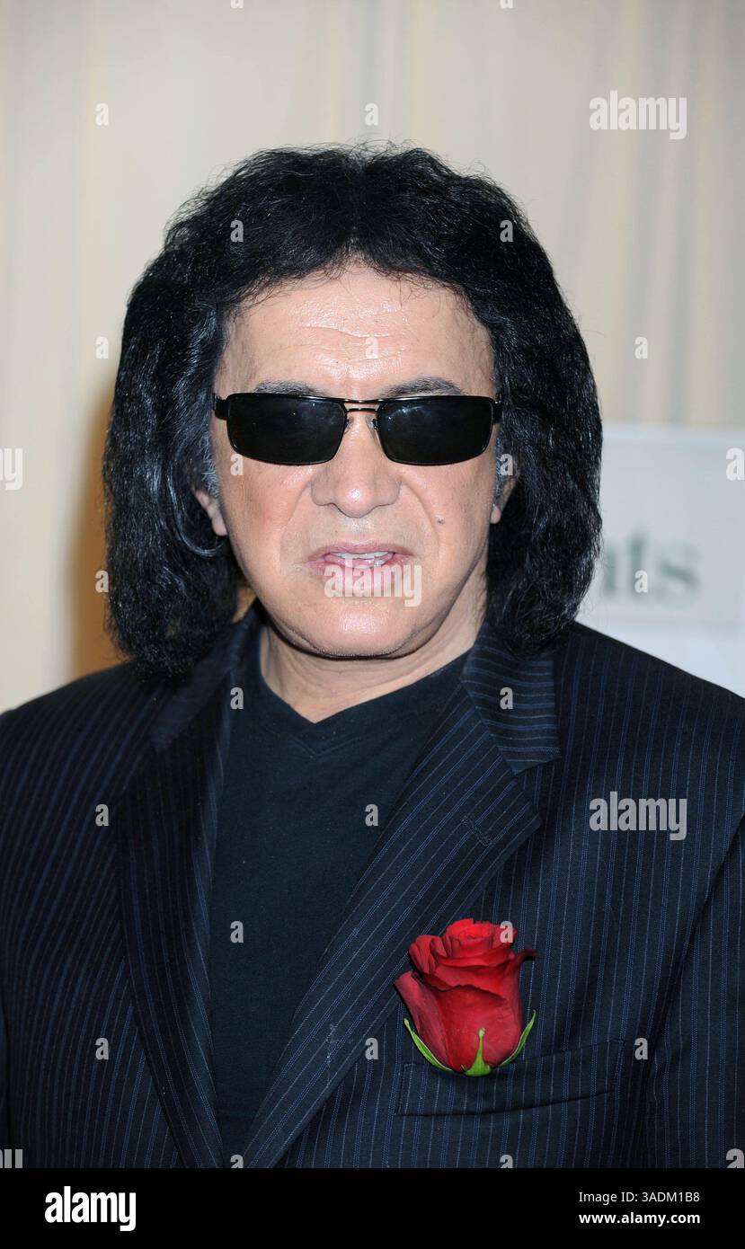 July 11 2008, New York City Rock band 'Kiss' lead singer Gene Simmons ...
