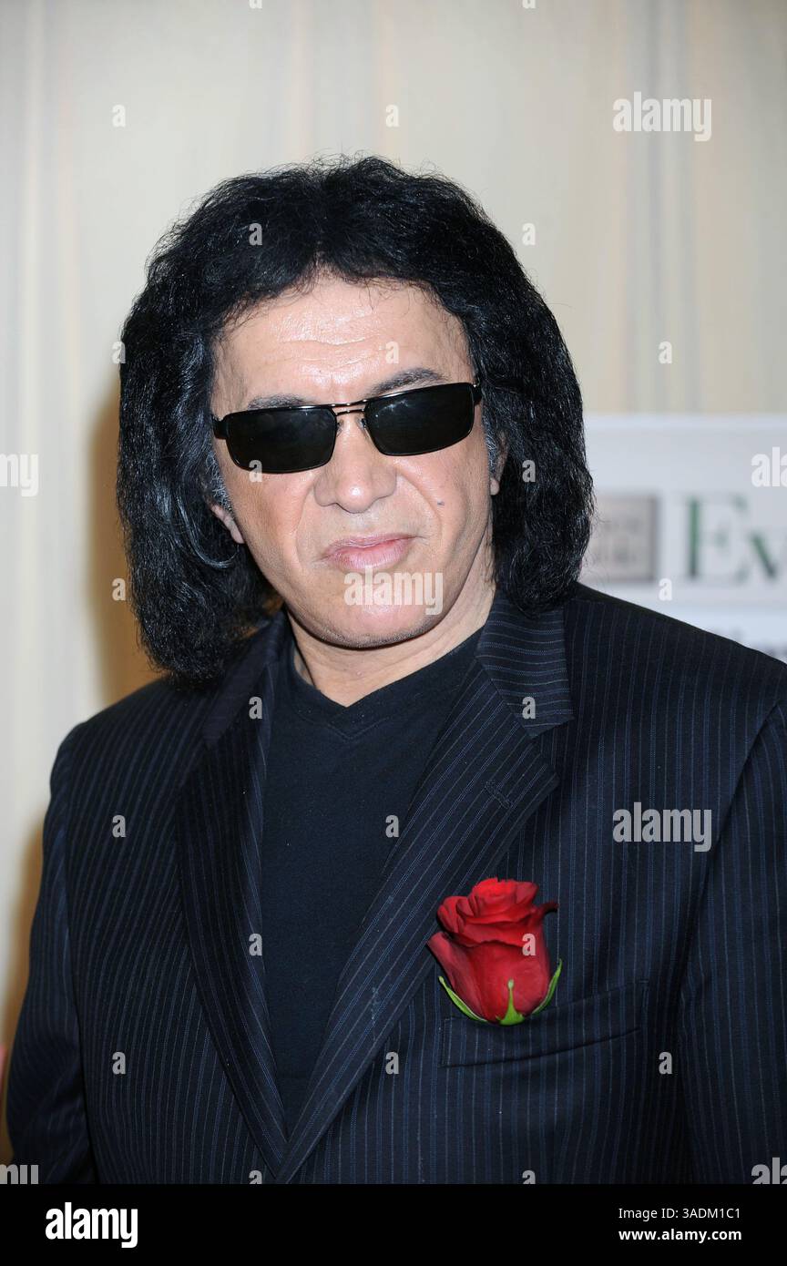 July 11 2008, New York City Rock band 'Kiss' lead singer Gene Simmons ...