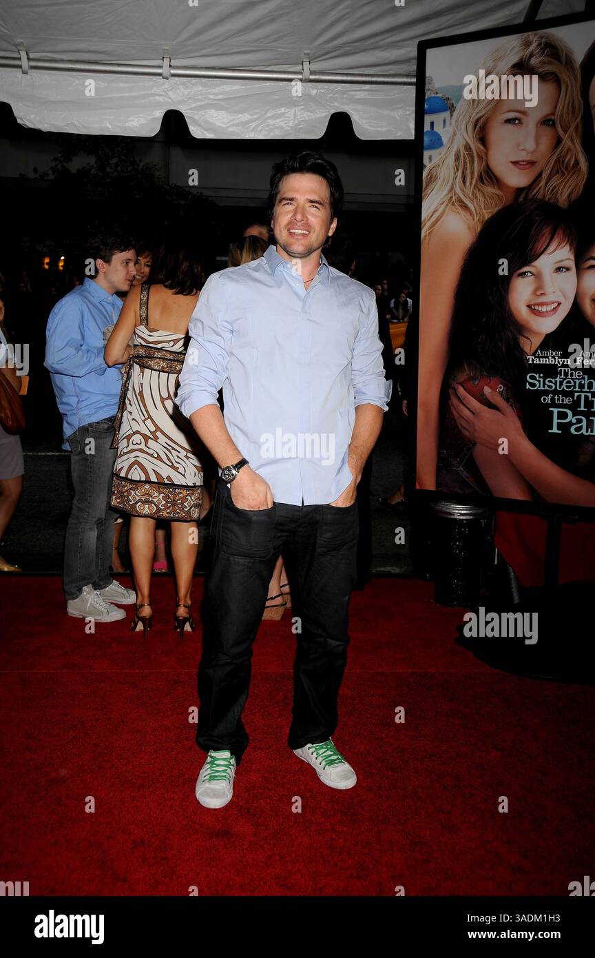 July 28, 2008. New York City .Actor Matthew Settle attends the 'Sisterhood of the Traveling ...