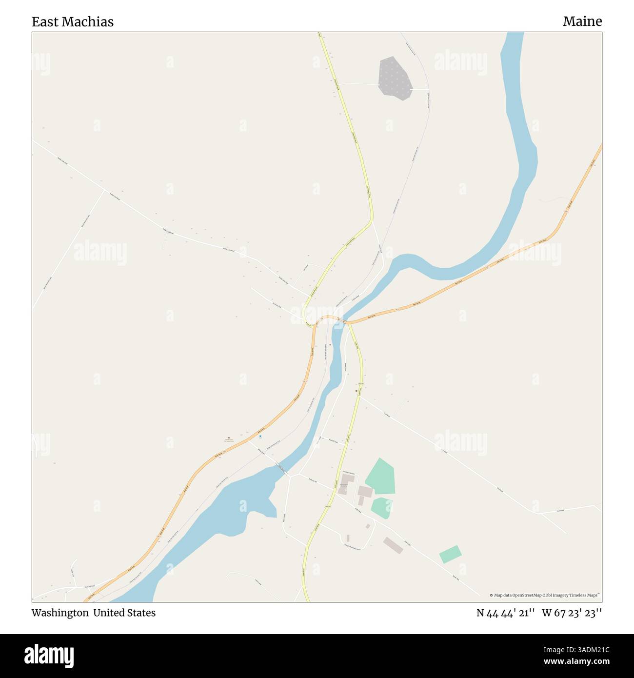East Machias, Washington, United States, Maine, N 44 44' 21'', W 67 23 ...