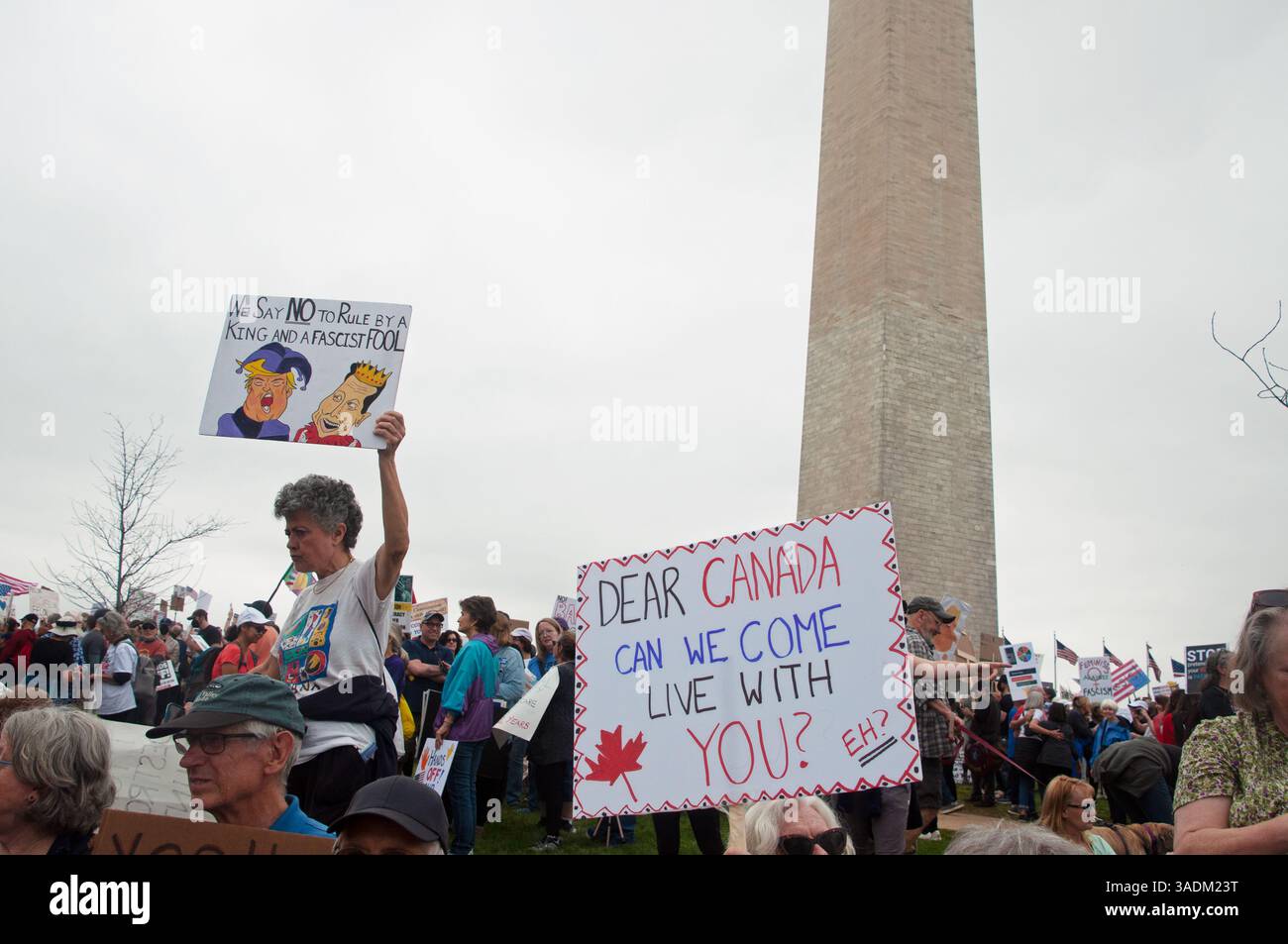 Washington DC, USA. 5th Apr 2025. Hands Off Protest Washington DC ...