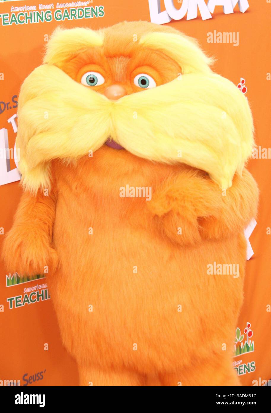 Feb. 19, 2012 - Los Angeles, California, U.S. - The Lorax at the 'Dr ...