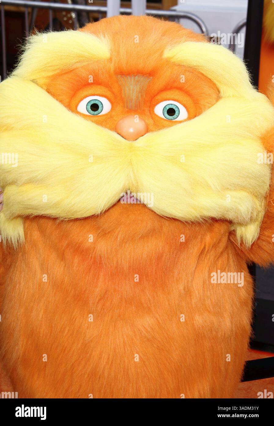 Feb. 19, 2012 - Los Angeles, California, U.S. - The Lorax at the 'Dr ...