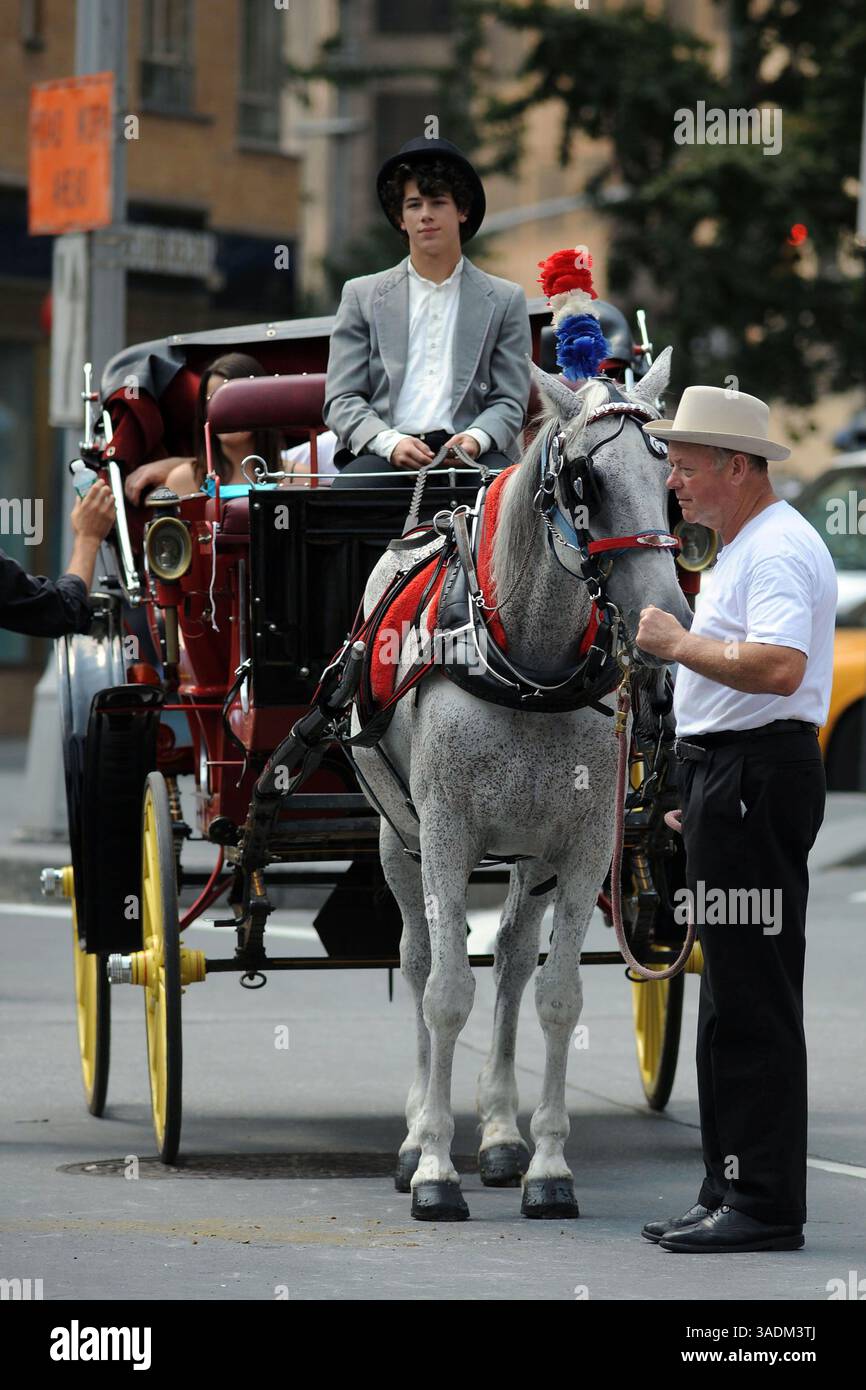 August 14 2008, New York City Nick Jonas was on the set of the new ...