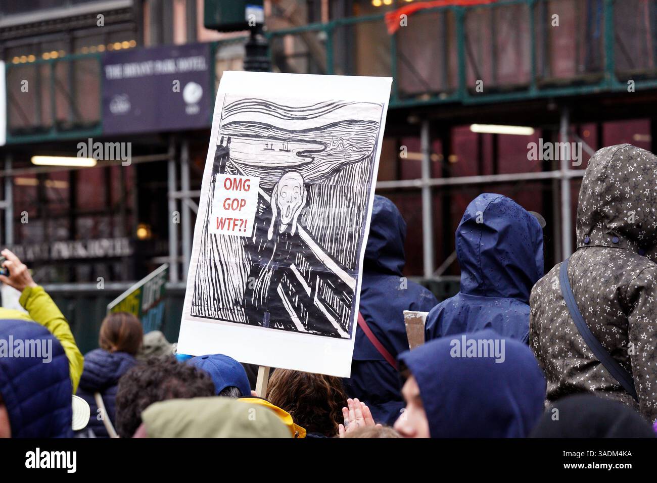 New York City, New York, United States. 5 April, 2025. Protestors ...