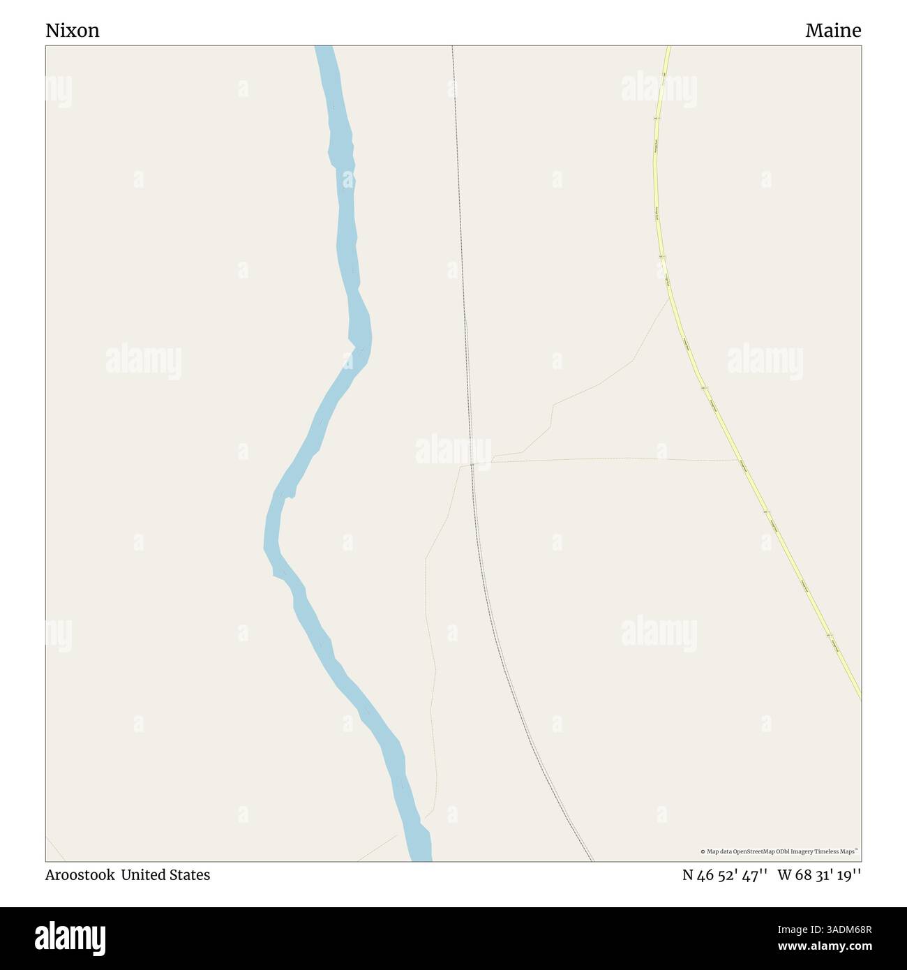 Nixon, Aroostook, United States, Maine, N 46 52' 47'', W 68 31' 19 ...
